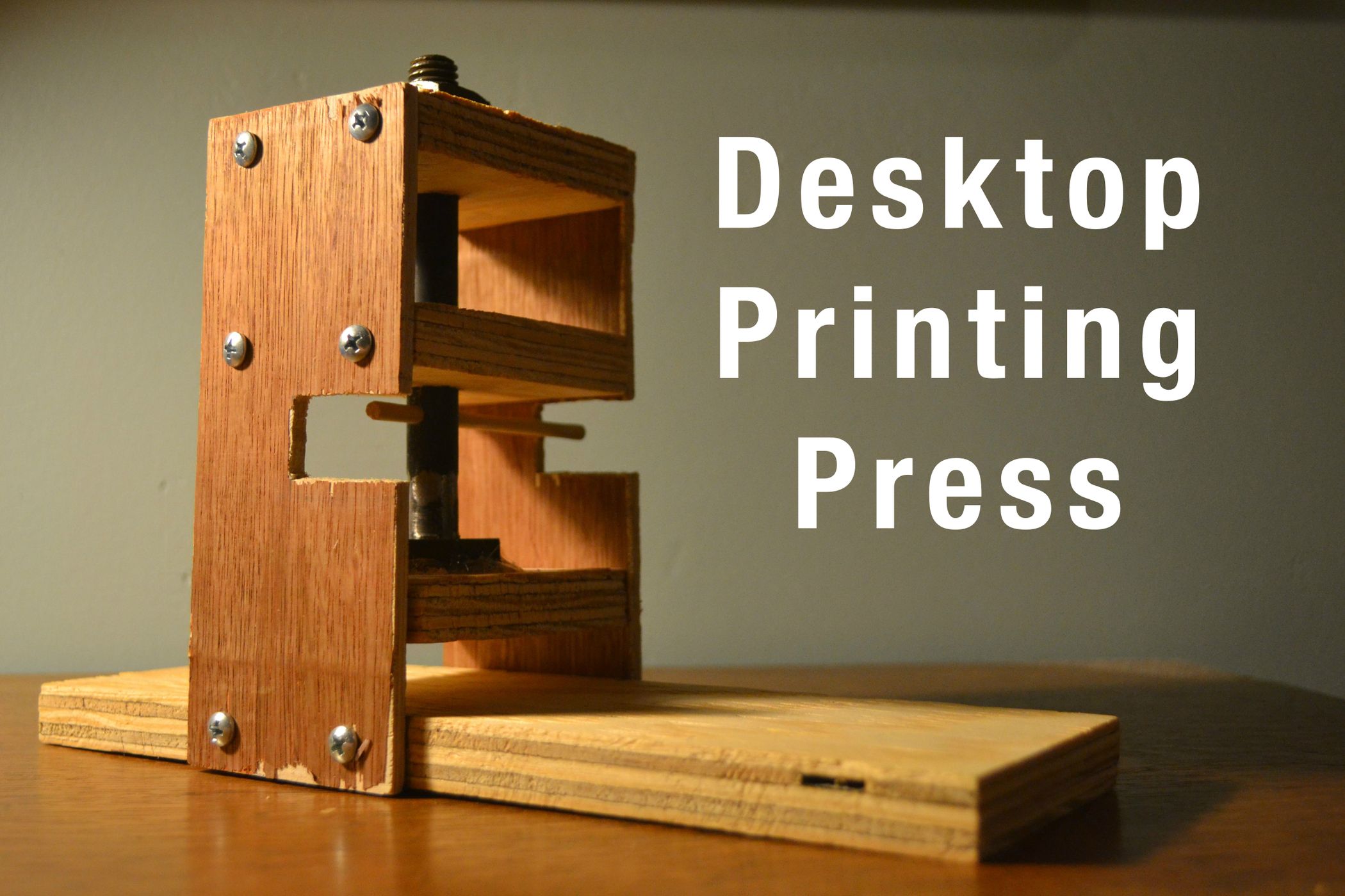 Desktop Printing Press : 11 Steps (with Pictures) - Instructables