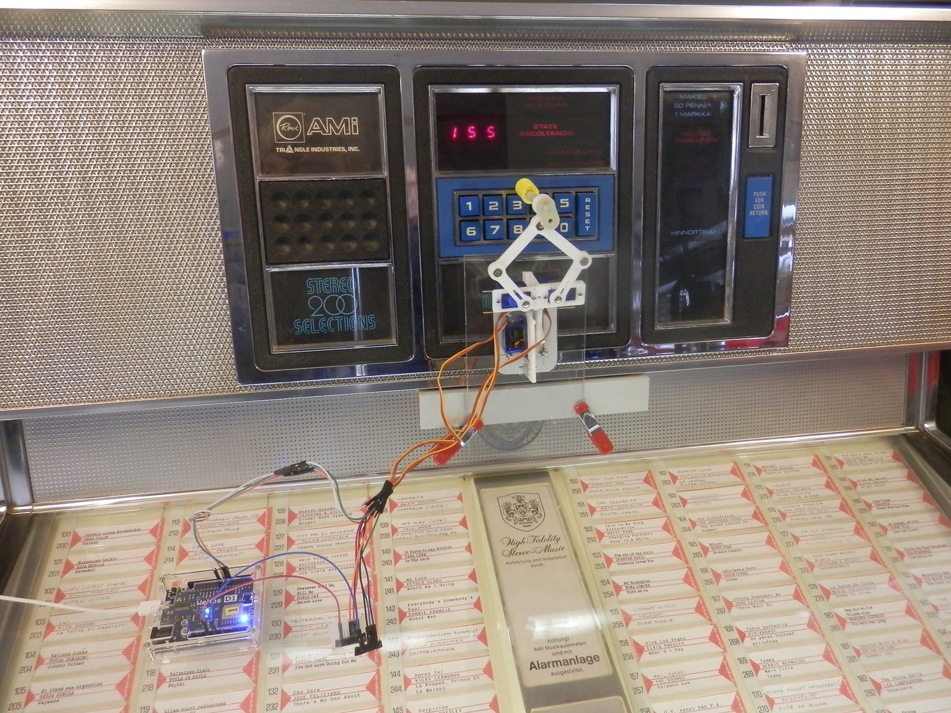 Plotclock Wemos And Blynk Playing Vintage Ami Jukebox 6 Steps With Pictures Instructables