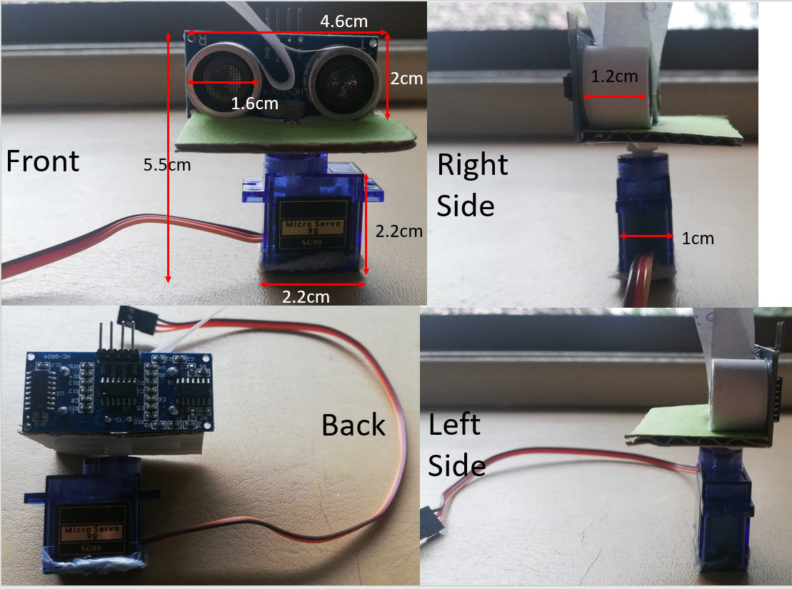 How to Attach an Ultrasonic Sensor Onto a Servo SECURELY Cheaply and ...