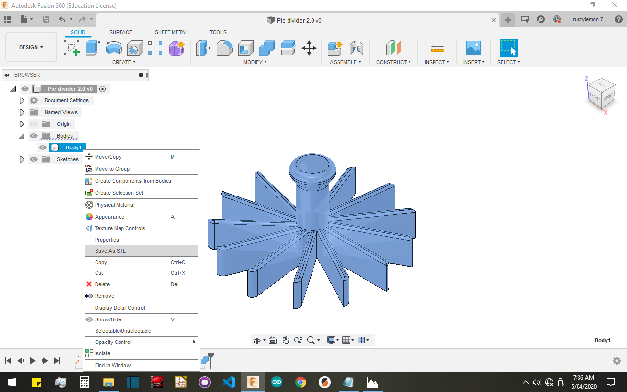 3D Printed Pie Divider! (with Pictures) - Instructables