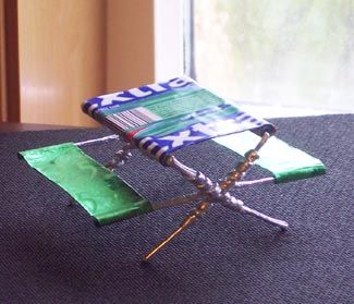 Miniature Picnic Table Using Gum Wrappers : 9 Steps - Instructables