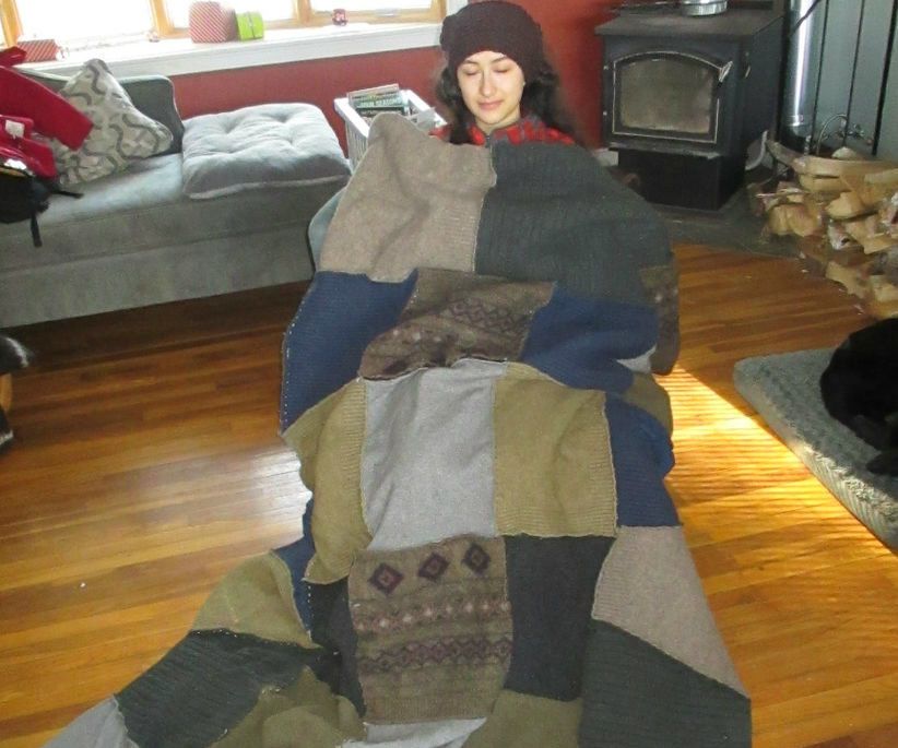 Felted Sweater Blanket : 6 Steps - Instructables