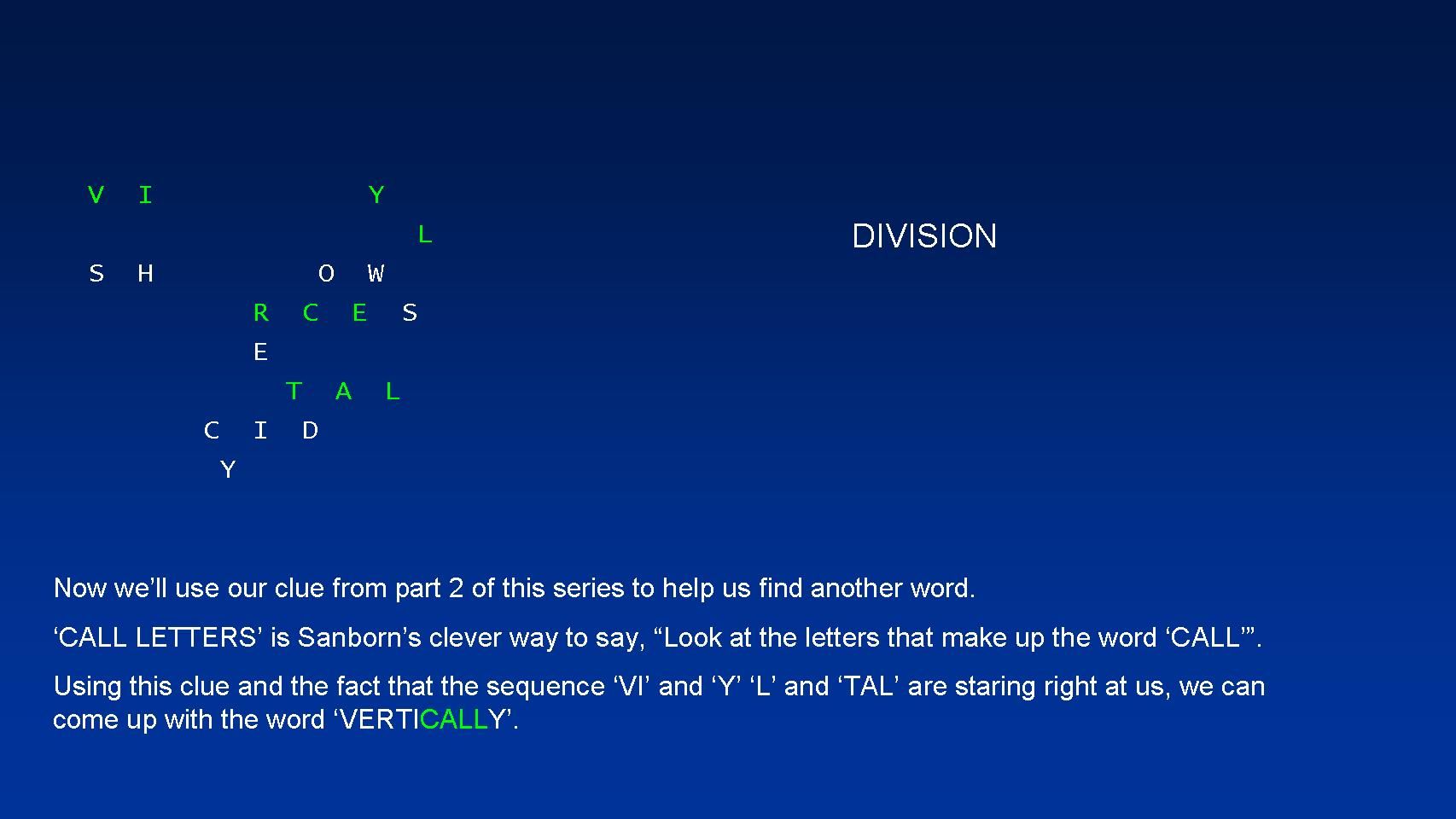 HOW TO SOLVE SANBORN'S KRYPTOS: PART 3 - ABSCISSA : 11 Steps ...