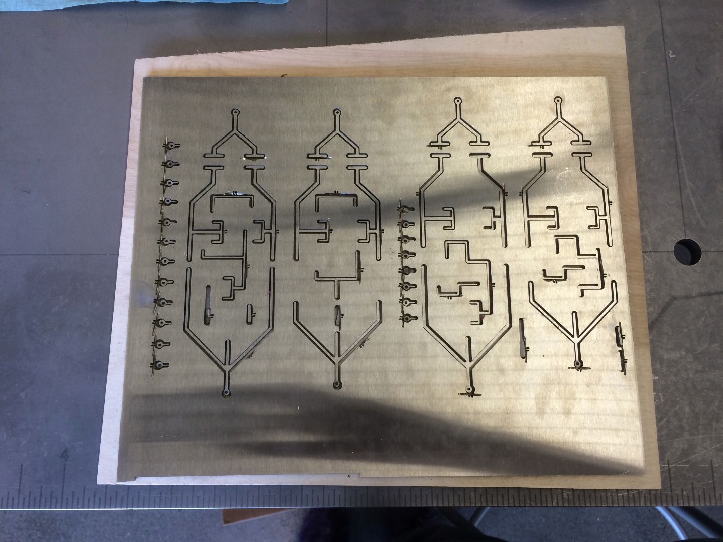 Inlaid Logic : a Giant Circuit Board Inlay Made Out of Waterjet ...