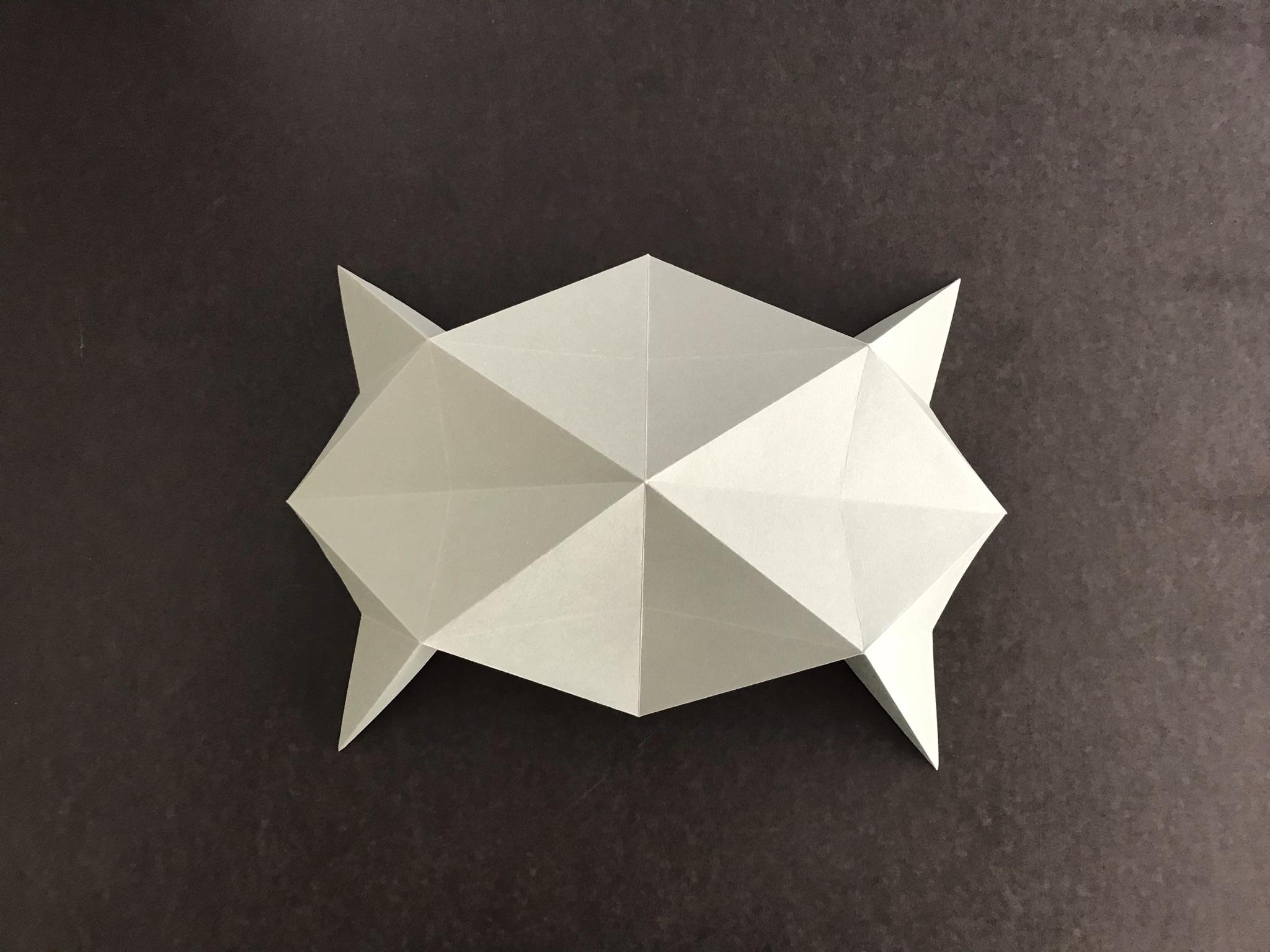 DIN A4 Double Rhombic Pyramid (with Integrated Hinge) : 3 Steps (with ...