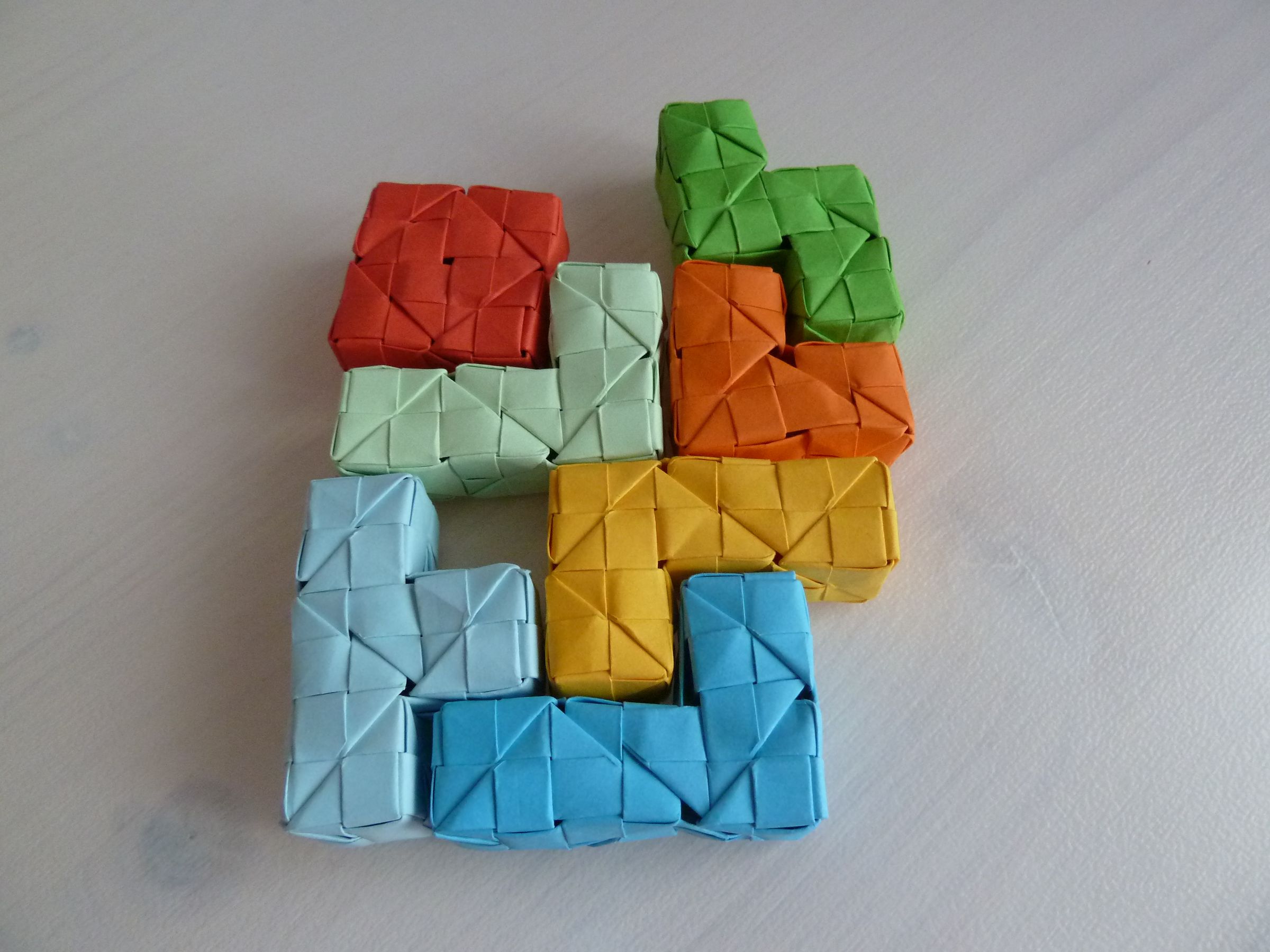 Origami Tetris Cube : 12 Steps (with Pictures) - Instructables
