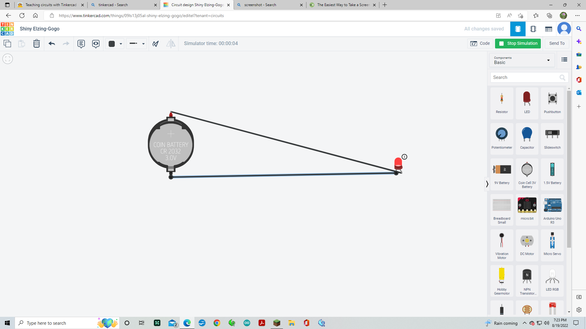 Learn to Make an LED Circuit on Tinkercad - Instructables