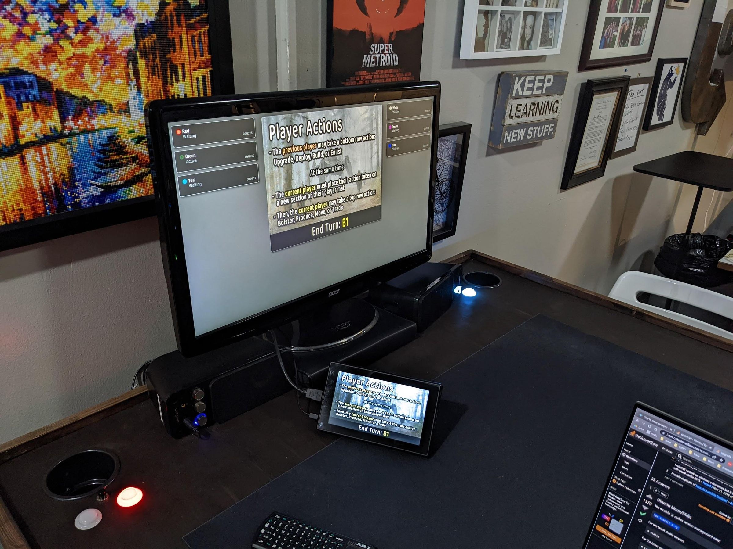 Board Game Table With End Turn Buttons : 11 Steps (with Pictures ...