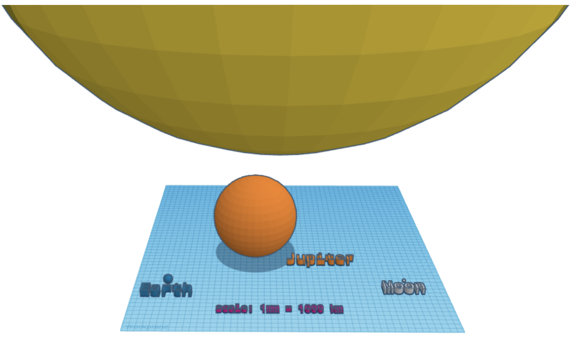 Using Tinkercad Models to Represent Sizes and Distances in Space (Scene ...