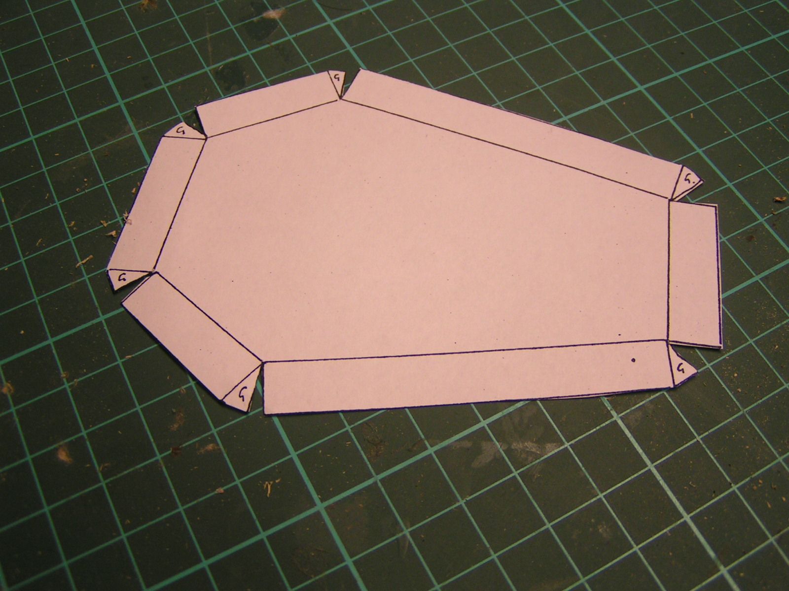 Small Papercraft Coffin and Headstone Desk Ornament. : 4 Steps ...