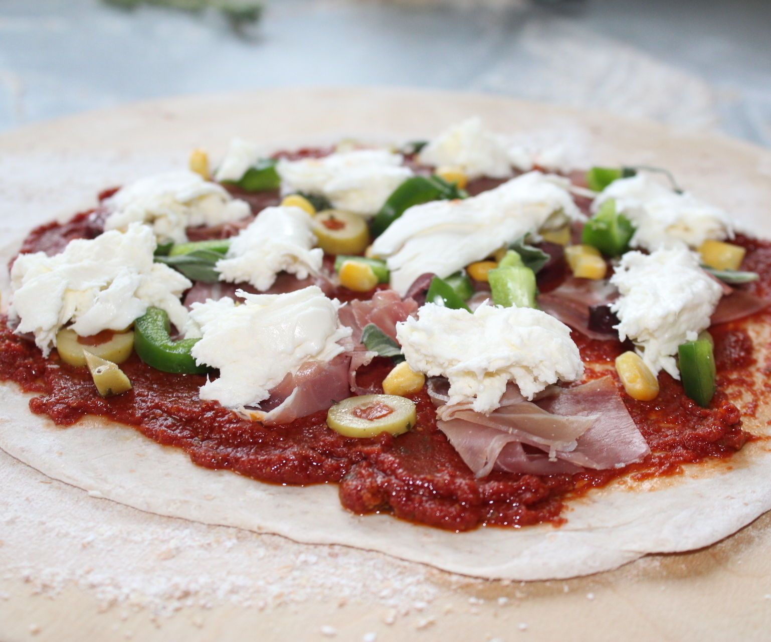 Preparing a Pizza Base to Cook in a Wood-fired Pizza Oven : 6 Steps ...