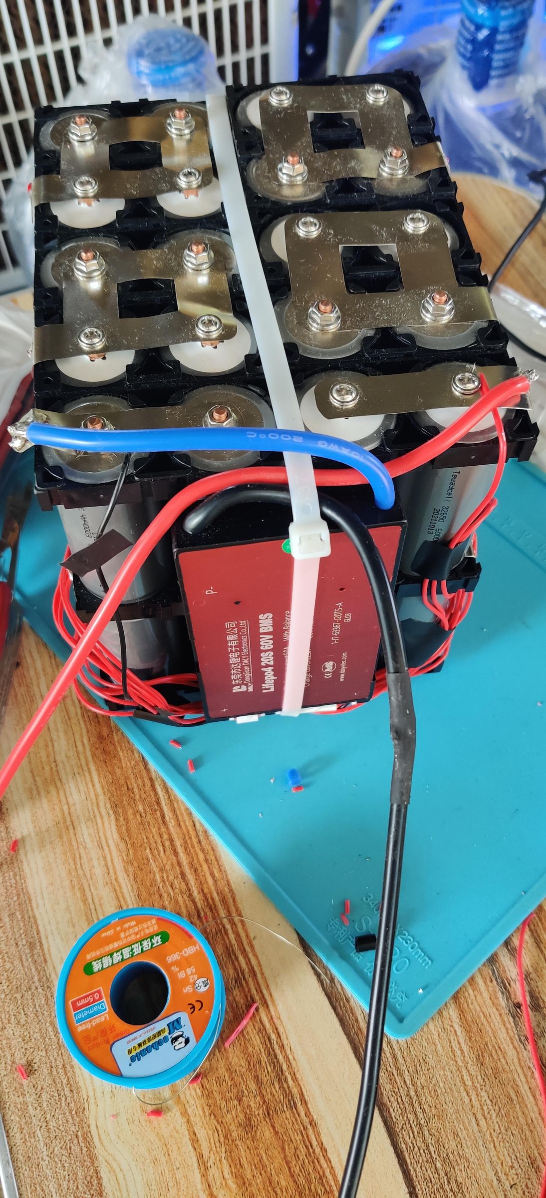 How to Make a 20S 2P 60v 12Ah Battery Pack Using 32650 Lifepo4 : 7 ...