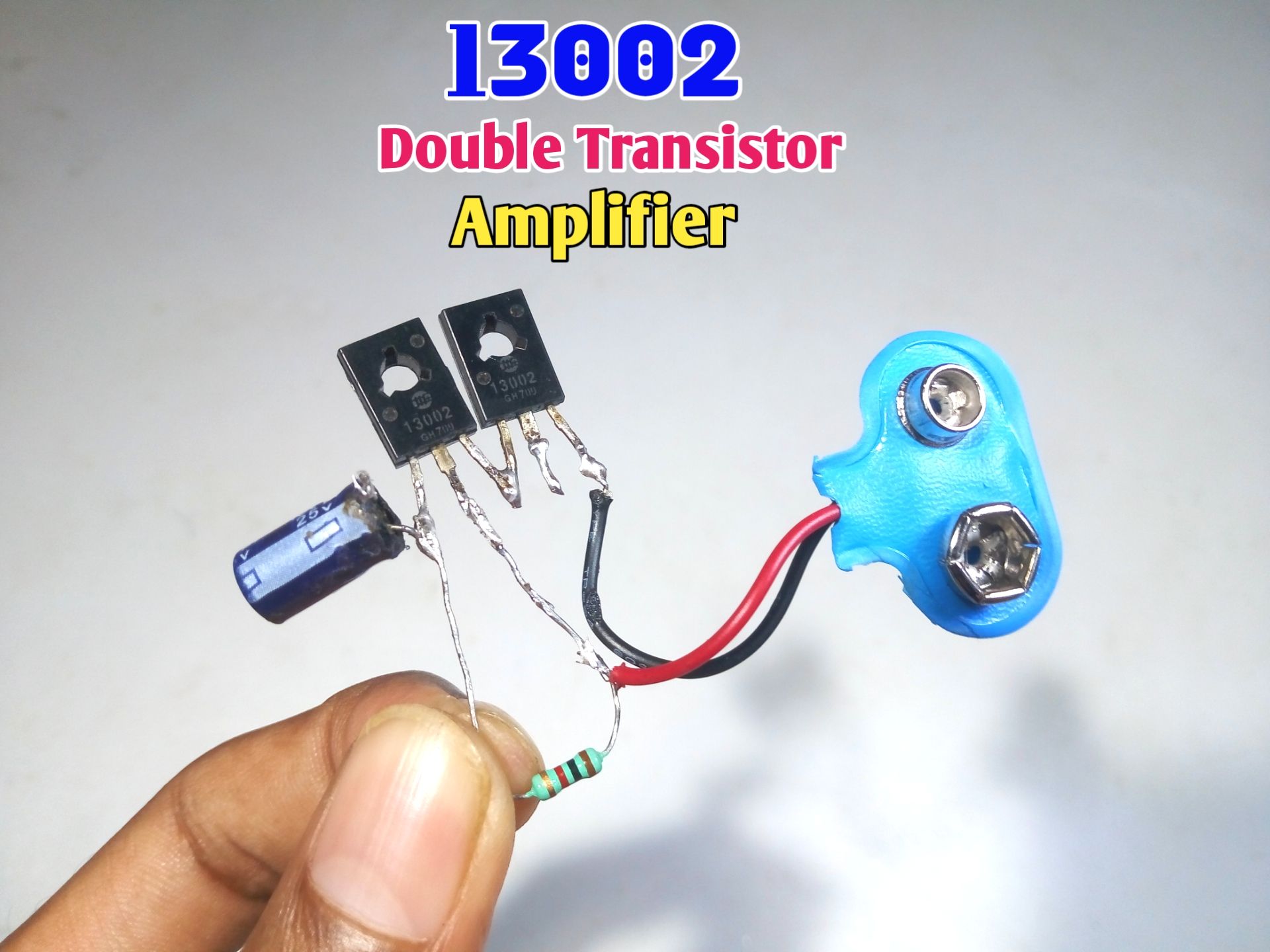 13002 Double Transistor Amplifier : 9 Steps - Instructables
