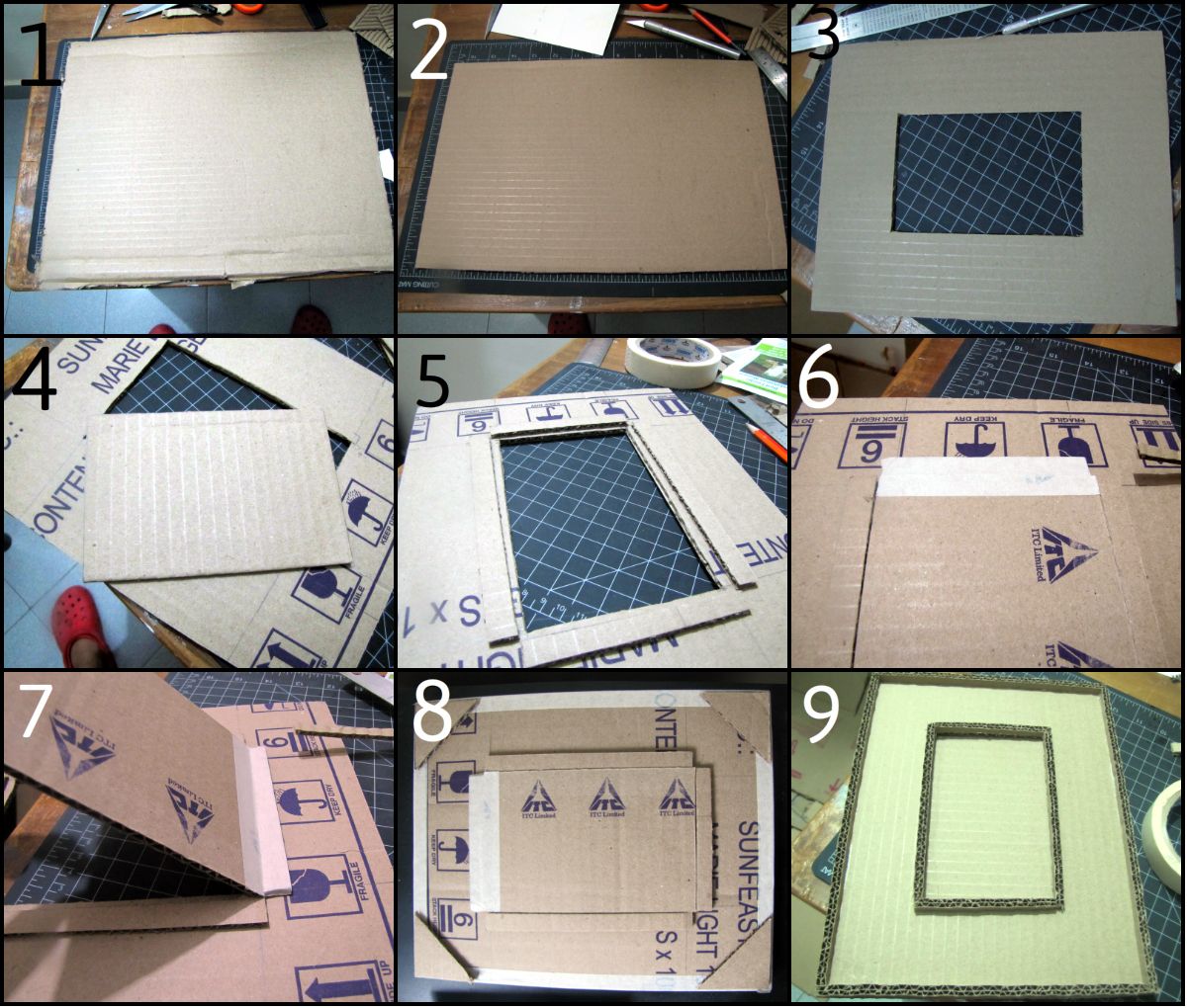 Designer Cardboard Photo Frames, a Mega Tutorial : 11 Steps (with ...