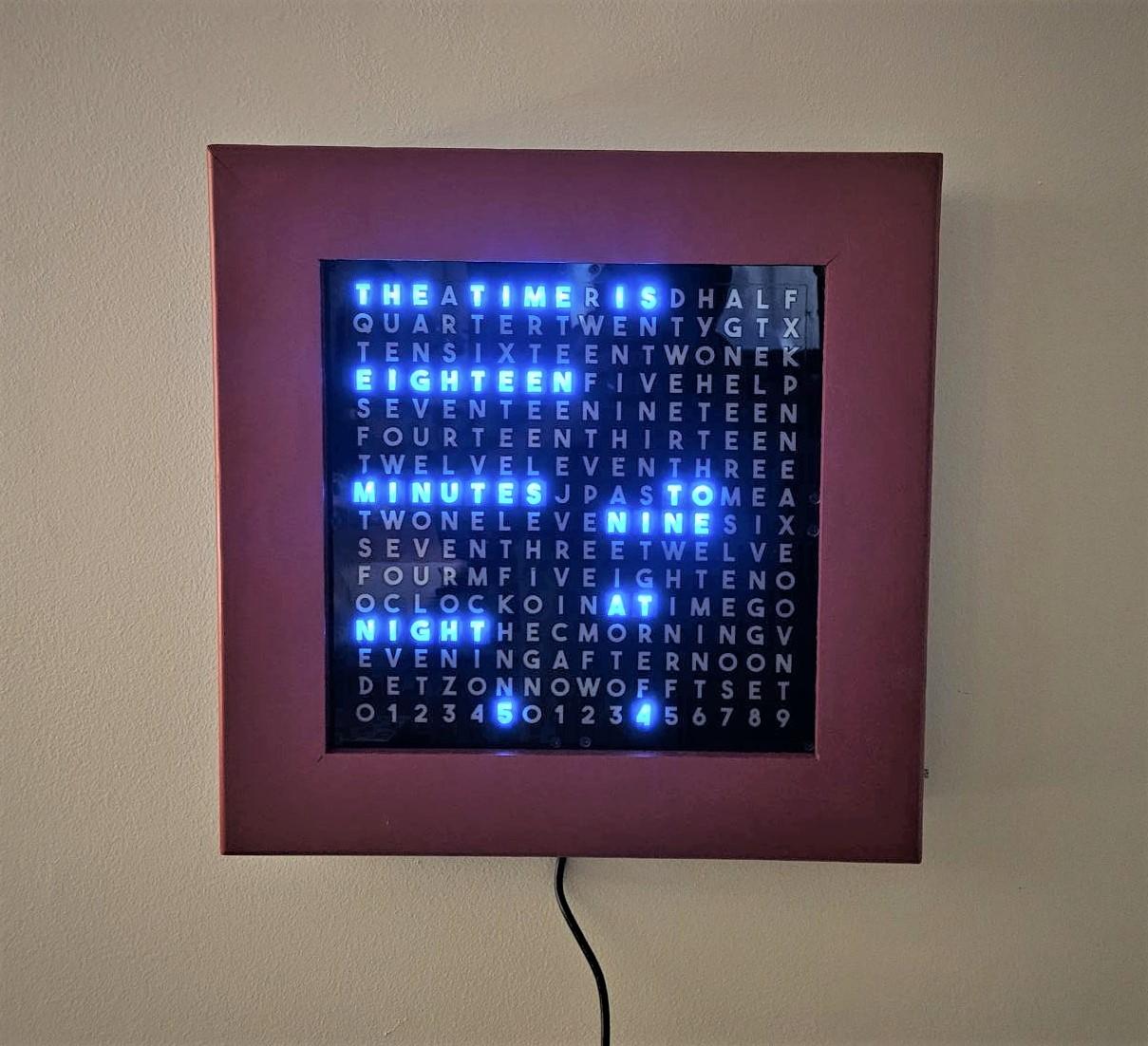 Another Word Clock, But With a Different Approach : 10 Steps (with Pictures) - Instructables