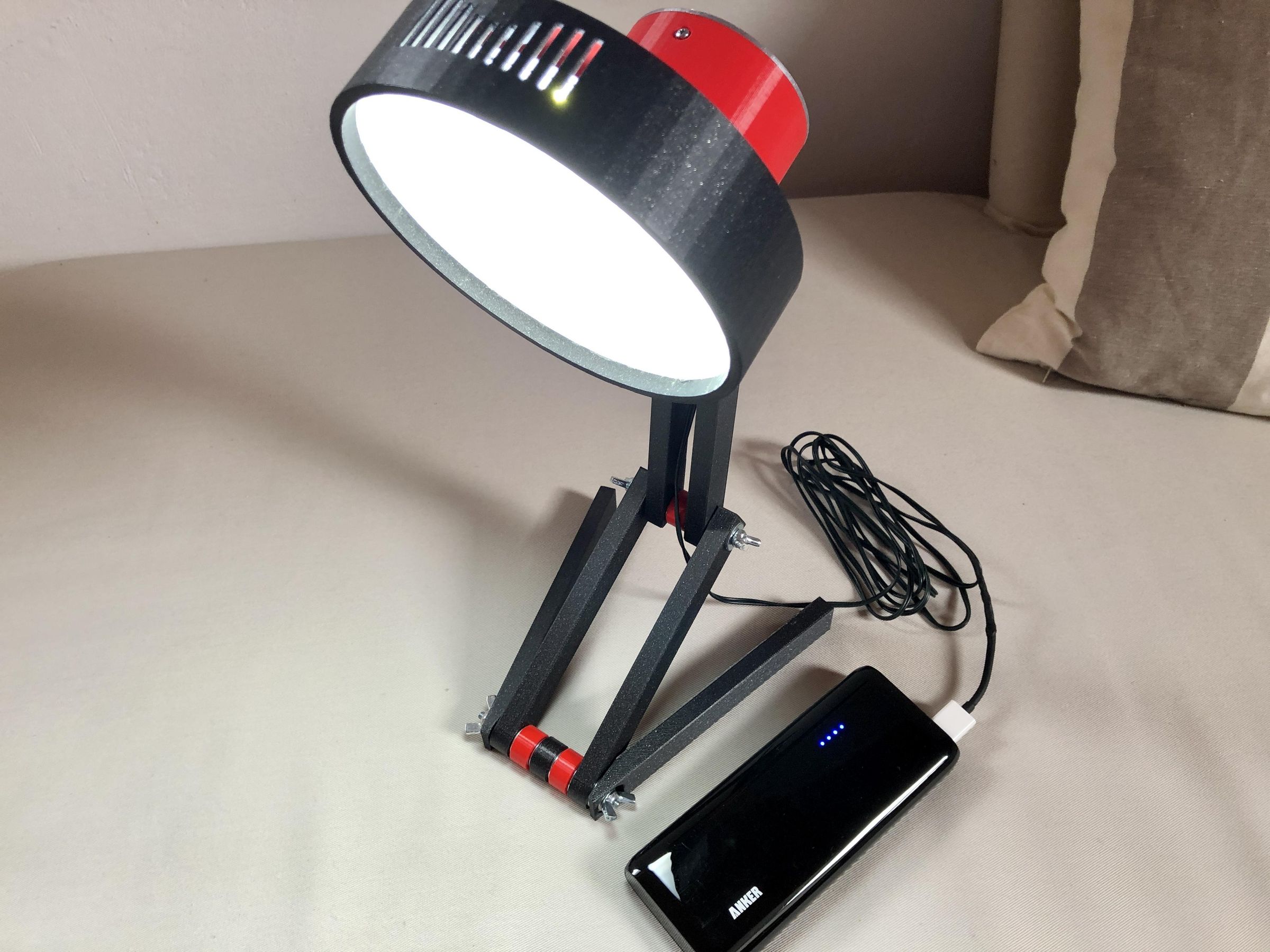 USB Desk Lamp - Dimmable - 3D Printed : 9 Steps (with Pictures ...