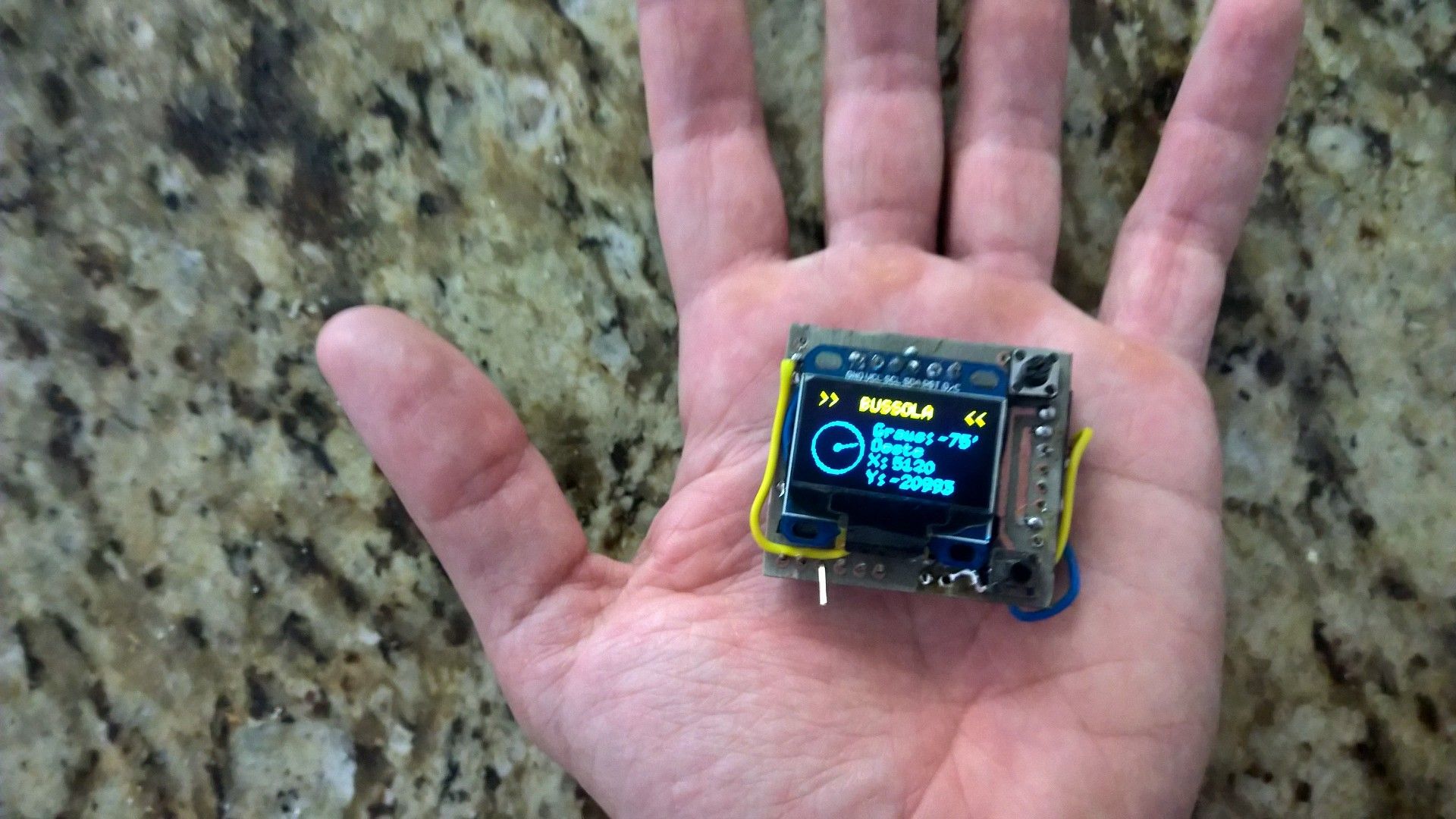 Arduino Pedometer Watch, With Temperature, Altitude and Compass! : 6 ...