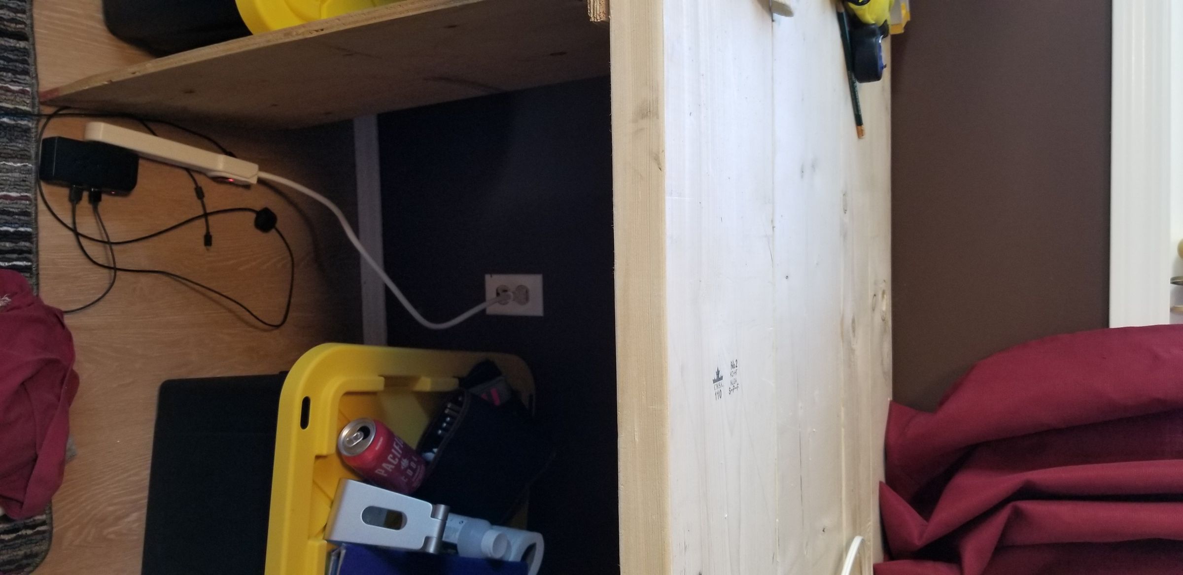 Removable Countertop in a Bedroom Art Studio (Three 2x10 Design) : 9 ...