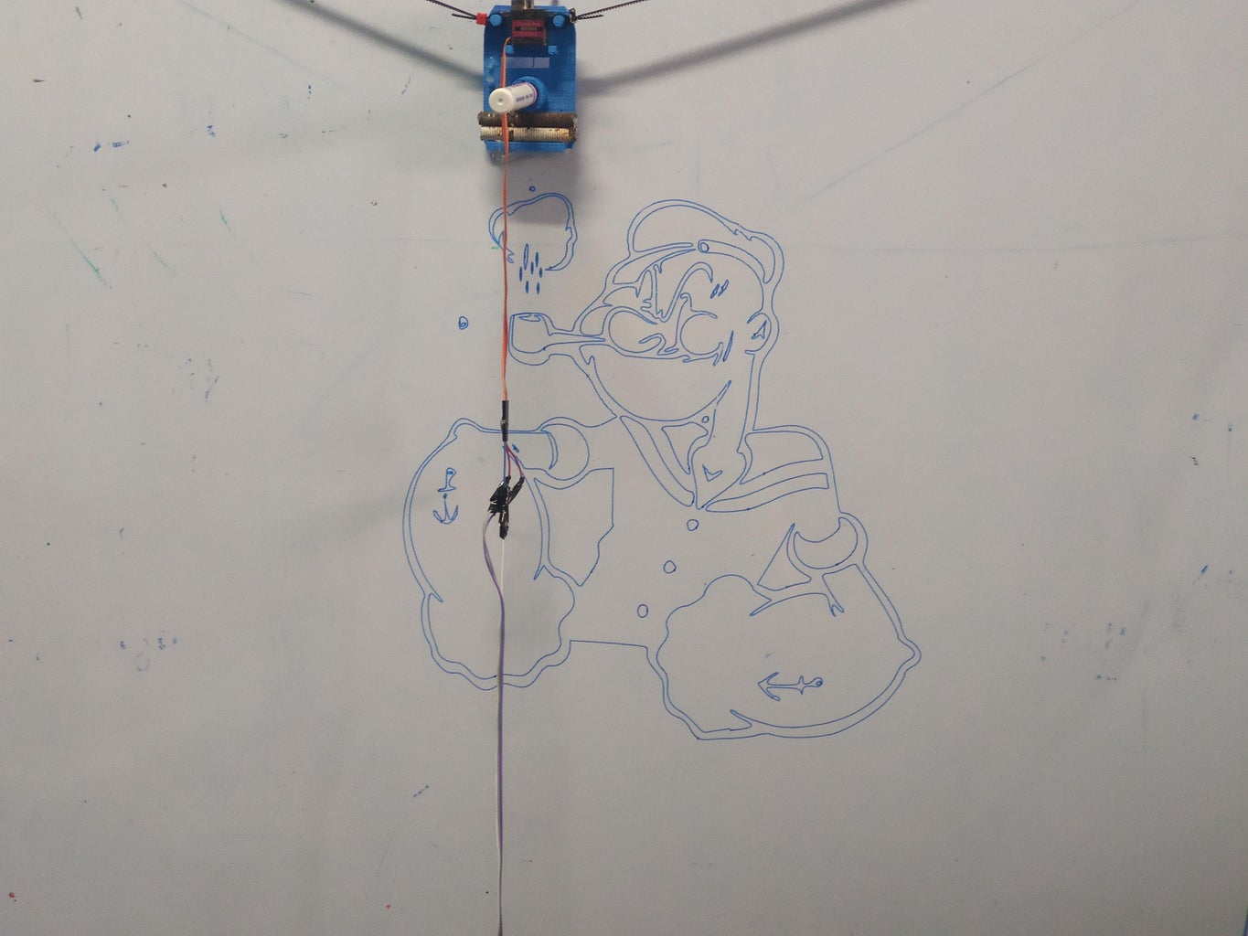 Vertical X Y Plotter Drawing Robot Arduino Plotter 6 Steps With Pictures Instructables