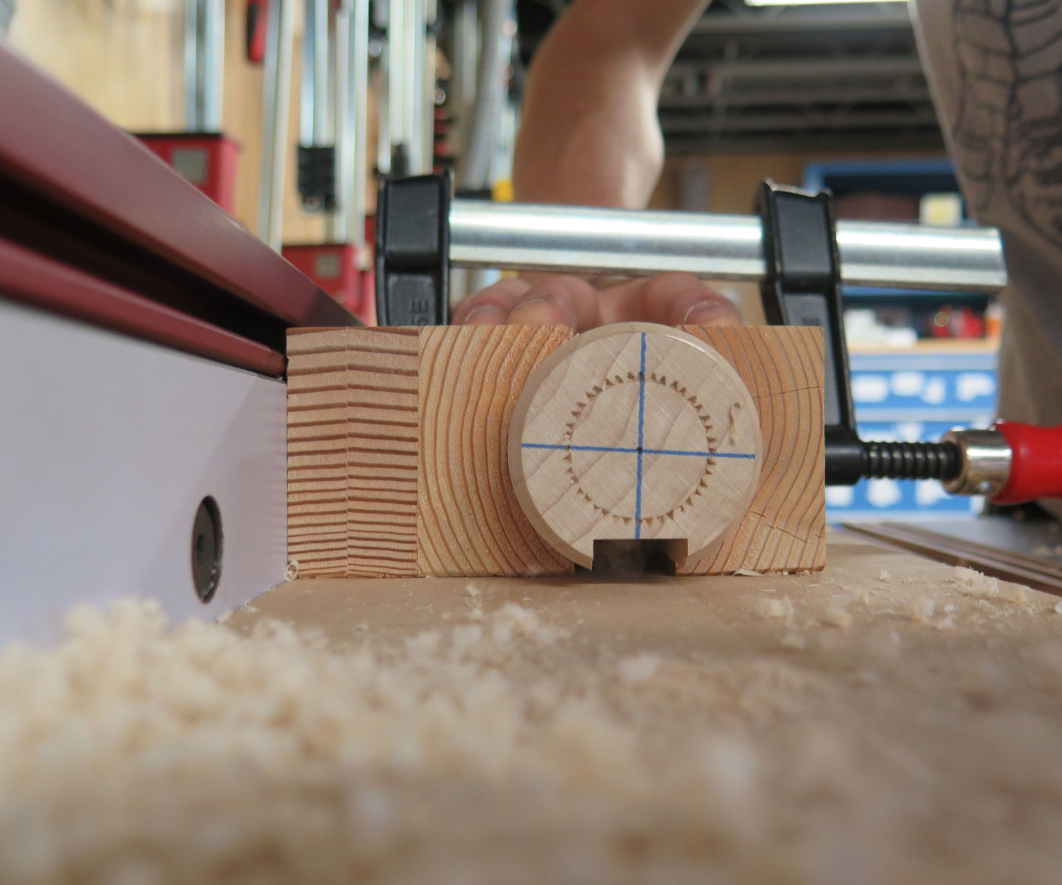 Safely Cut a Chanel in a Large Dowel : 6 Steps - Instructables