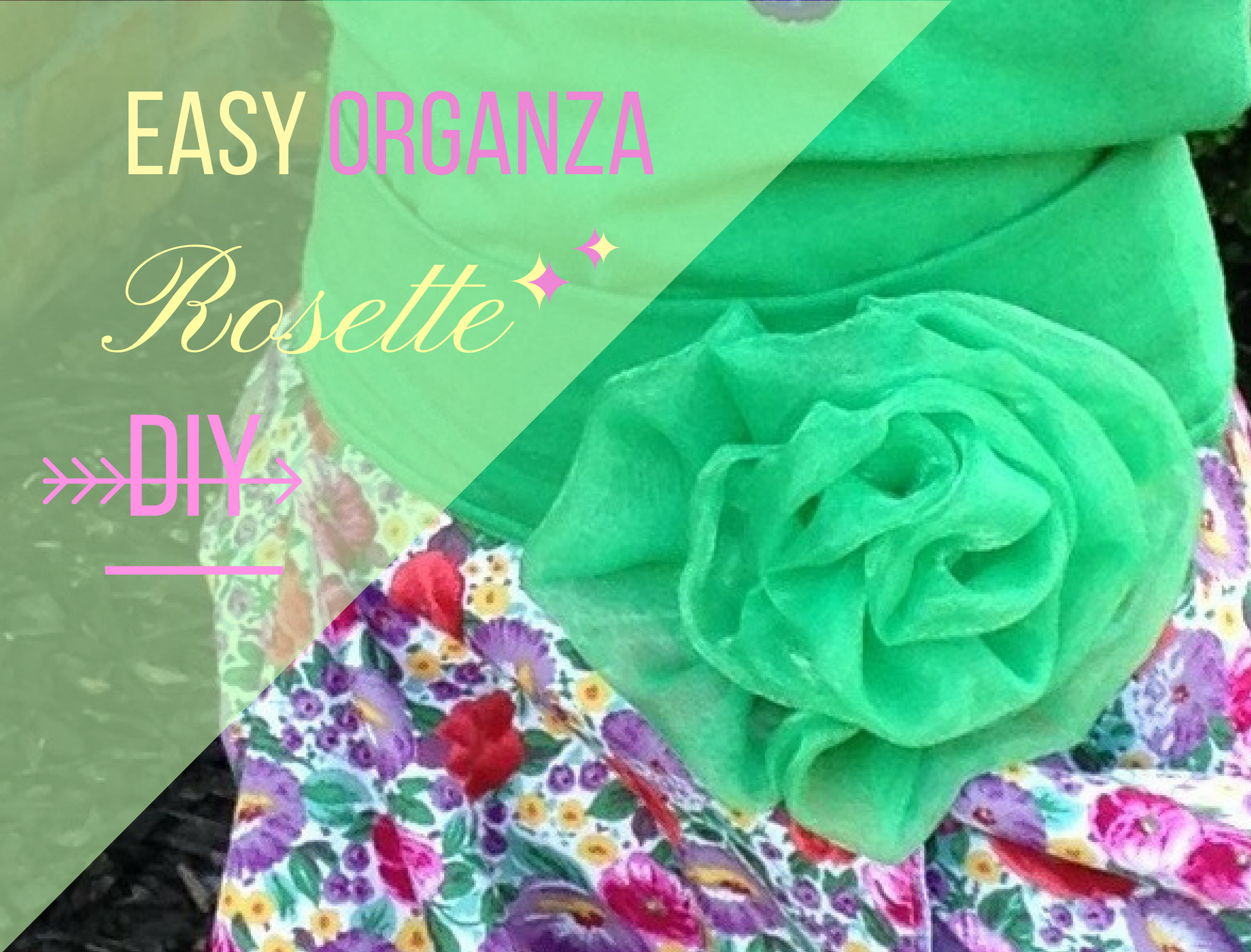 Organza Fabric Flower Rosette EASY : 6 Steps - Instructables
