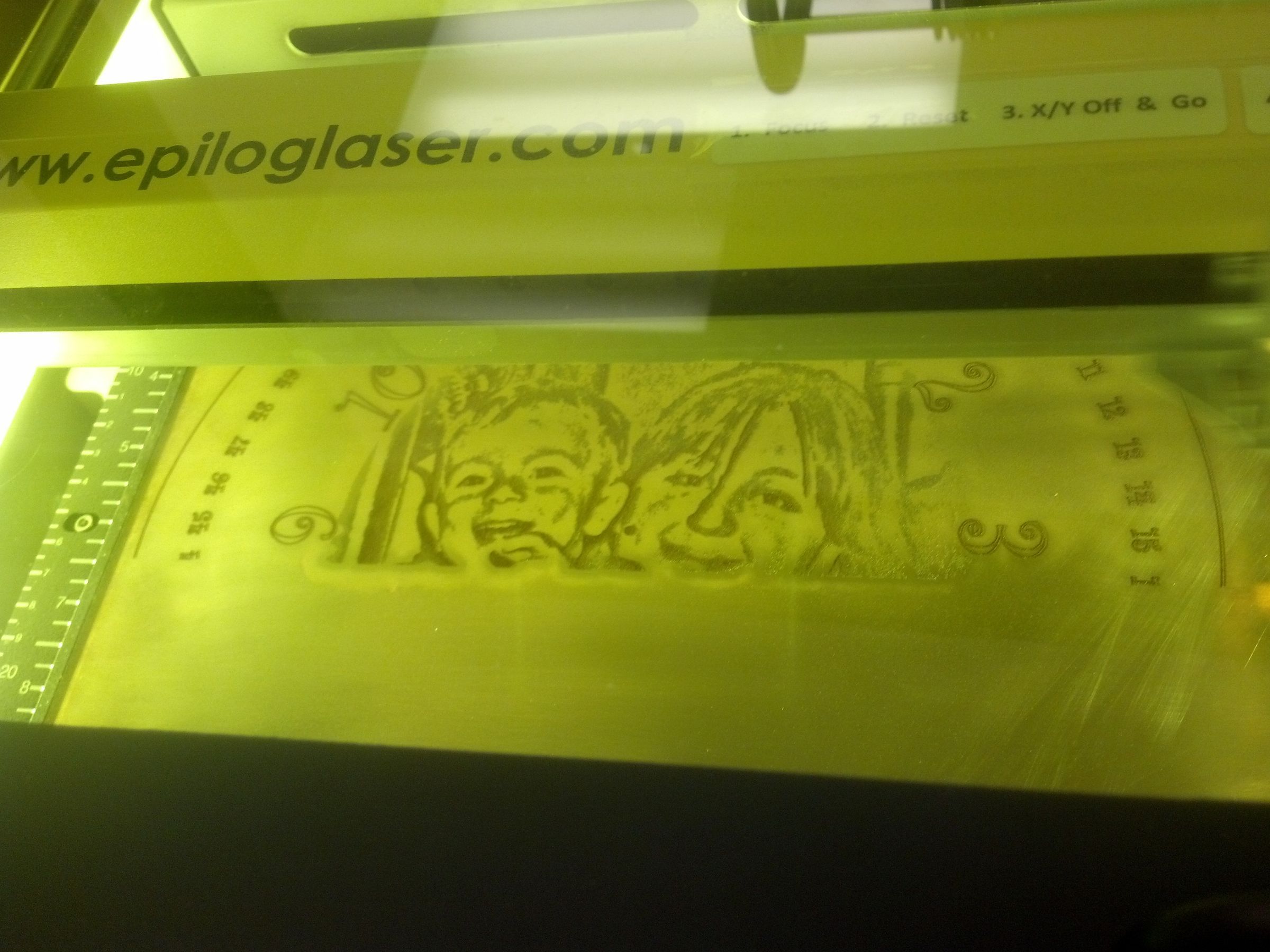 Epilog Laser Etched Clock With Photo : 8 Steps - Instructables