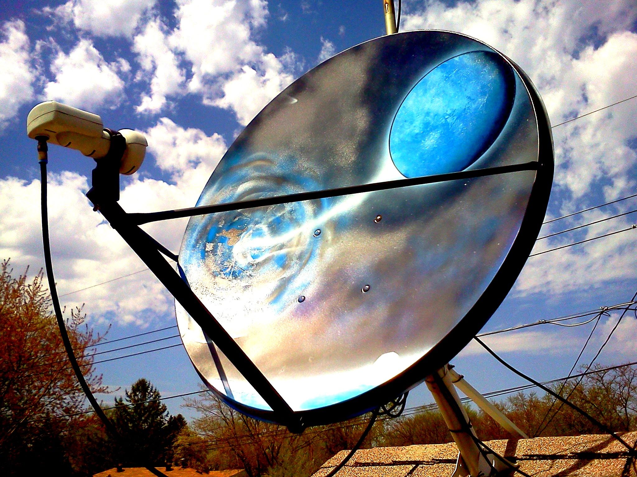 Painted Satellite Dish - Instructables
