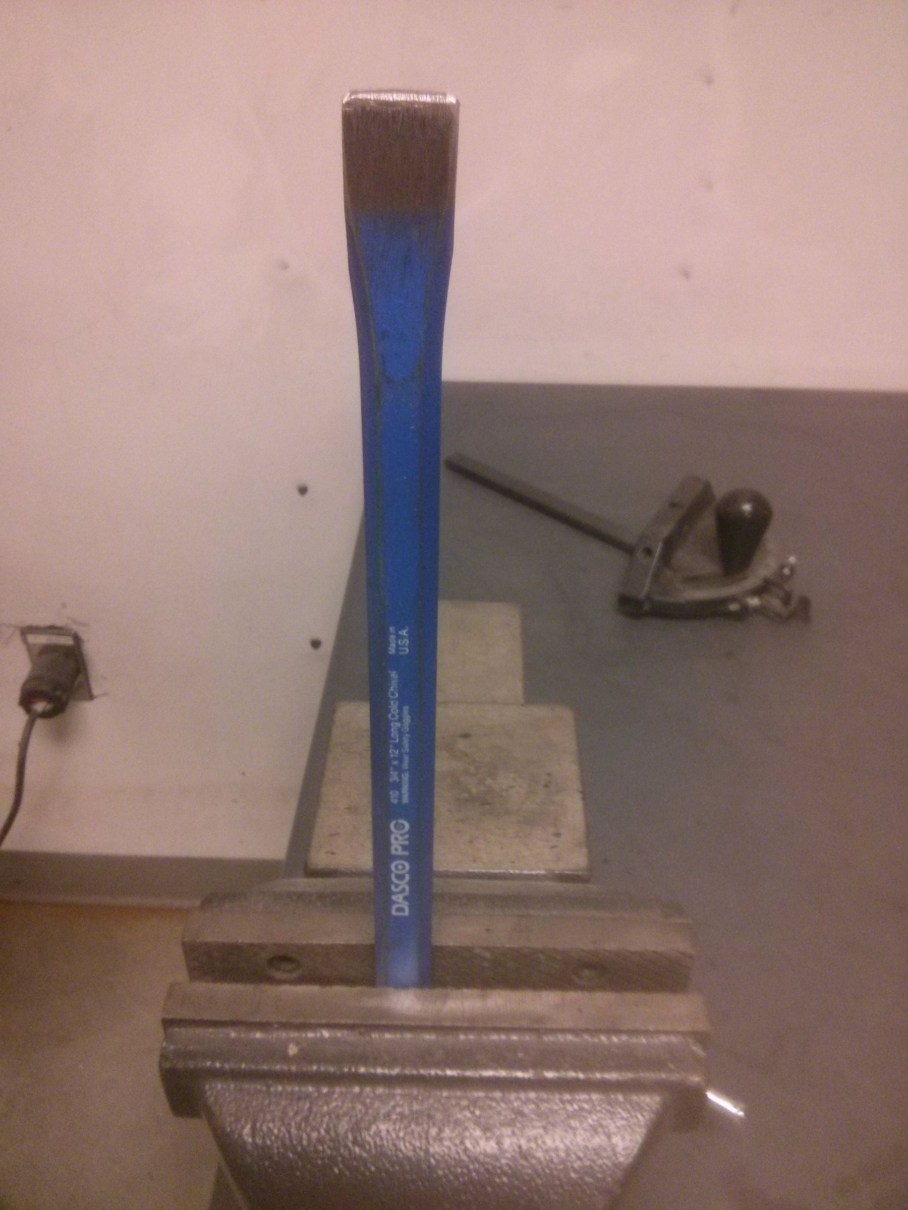 How to Roll and Emboss Sheet Metal With a Blunt Chisel : 3 Steps ...