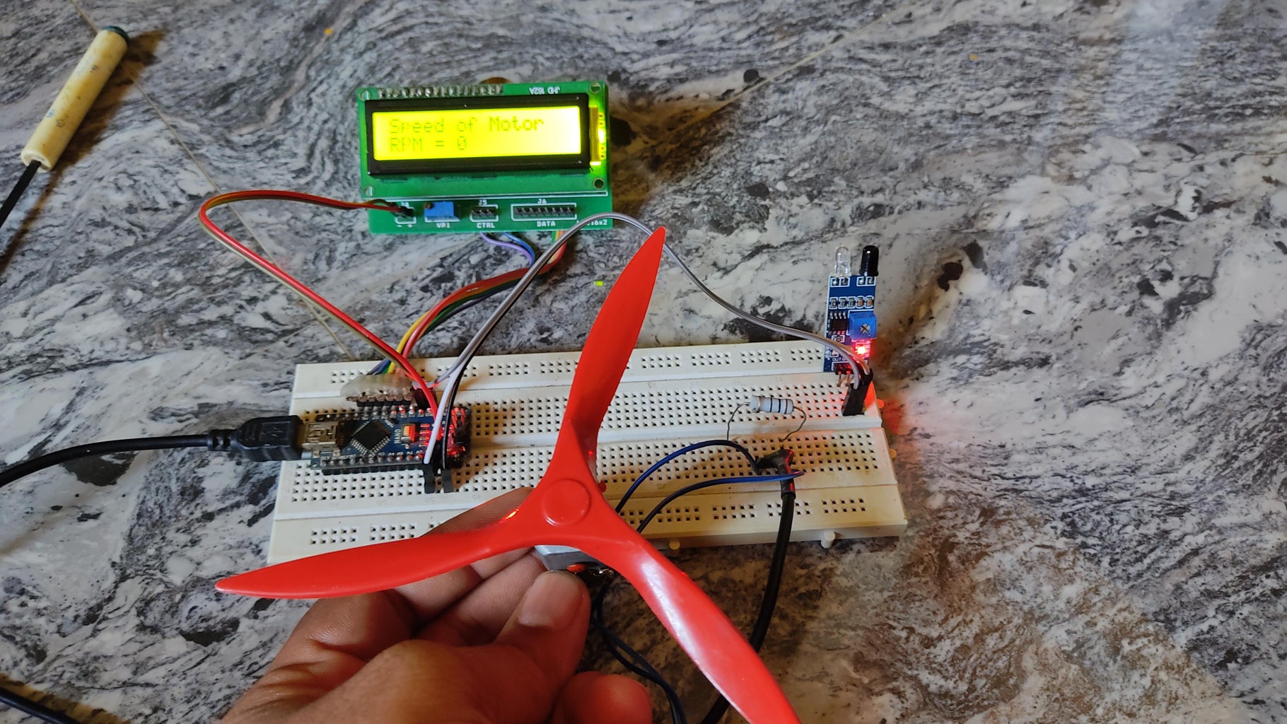 Motor Speed Measurement Using Arduino 6 Steps Instructables