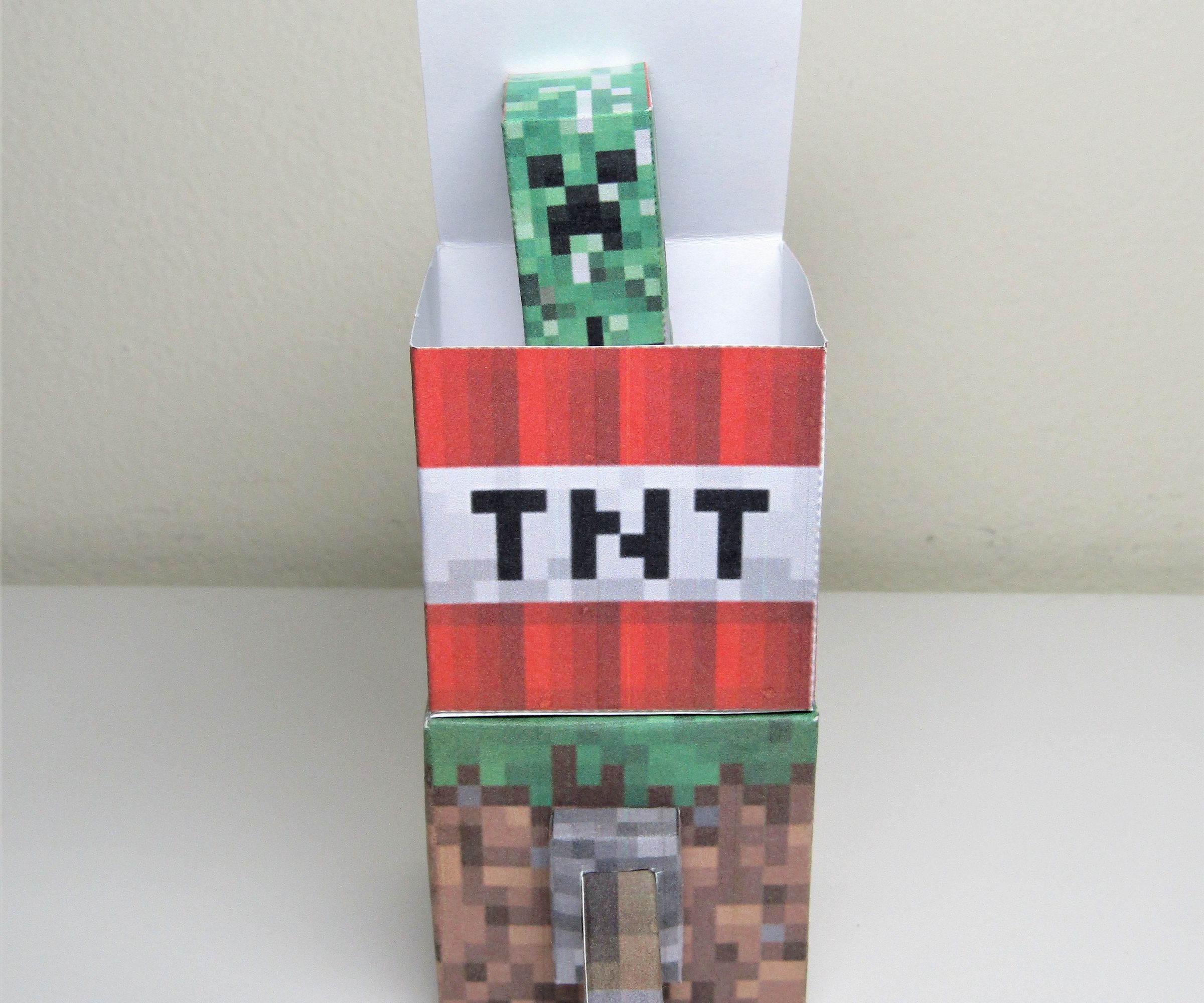 Printable Minecraft Tnt Papercraft Printable Papercrafts