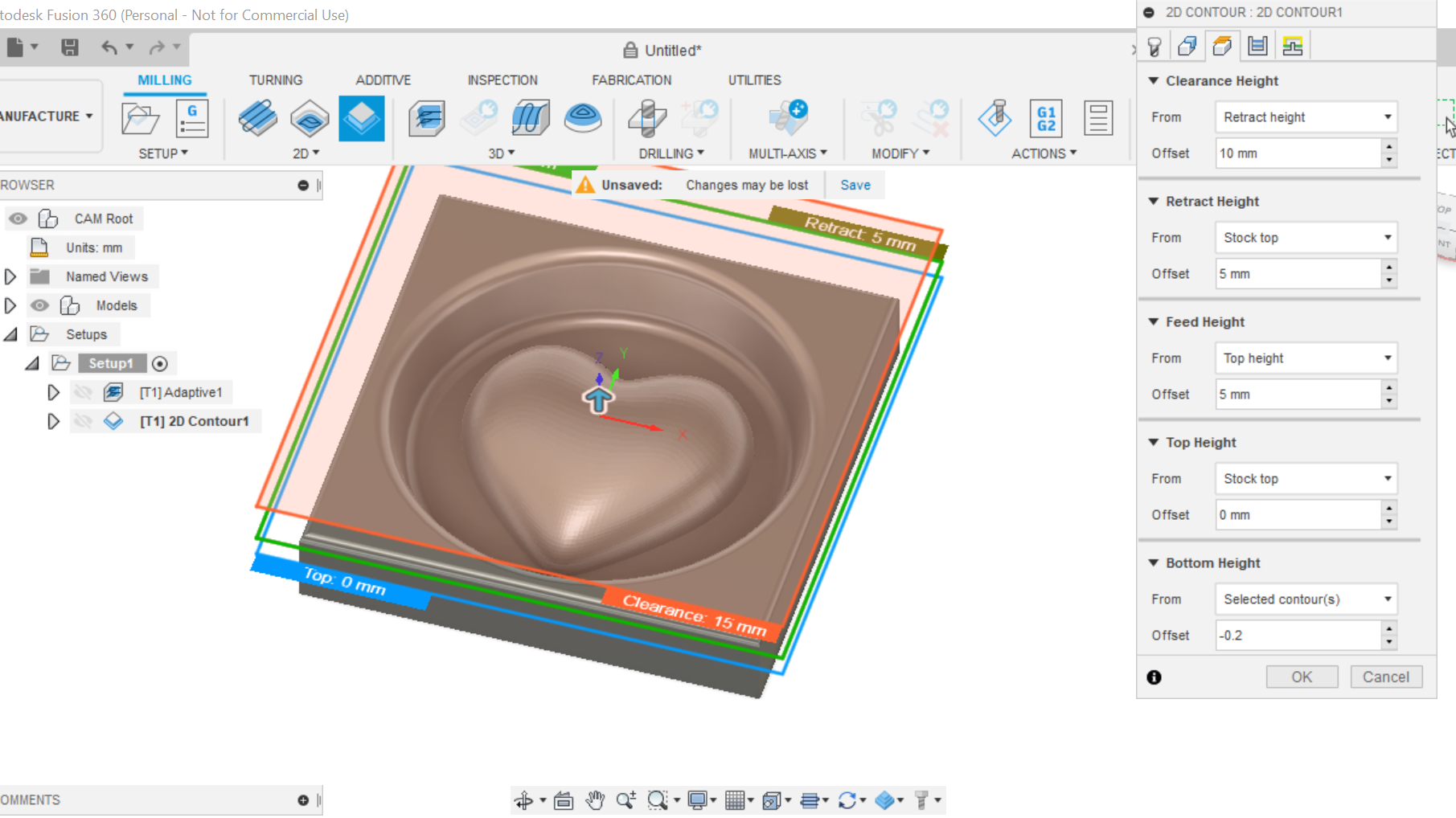 Heart in a Piece of Solid Oak Flooring Off-cut With Fusion 360 : 8 ...