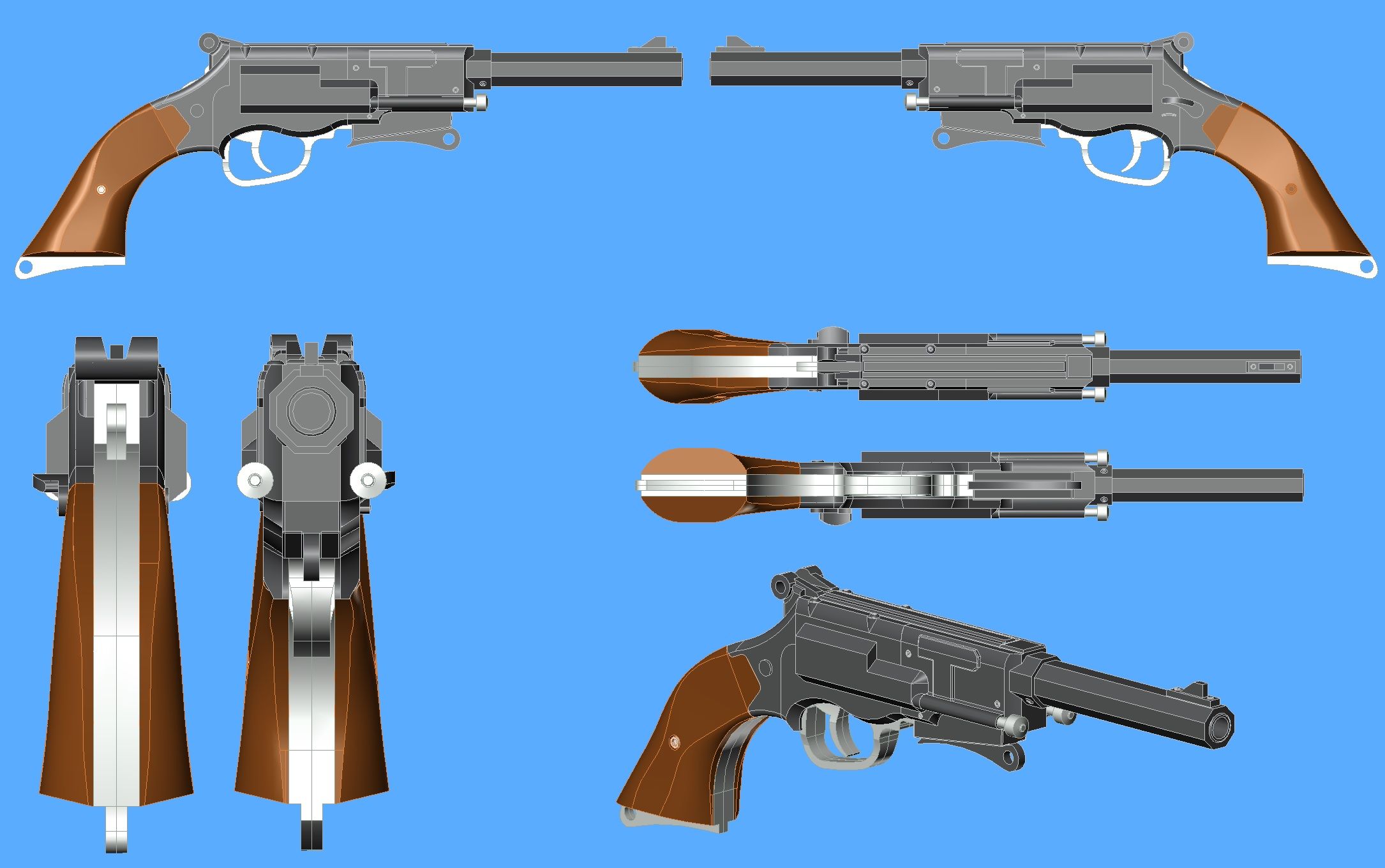 Captain Mal's Pistol - 3D Printed and Painted Prop : 5 Steps (with ...