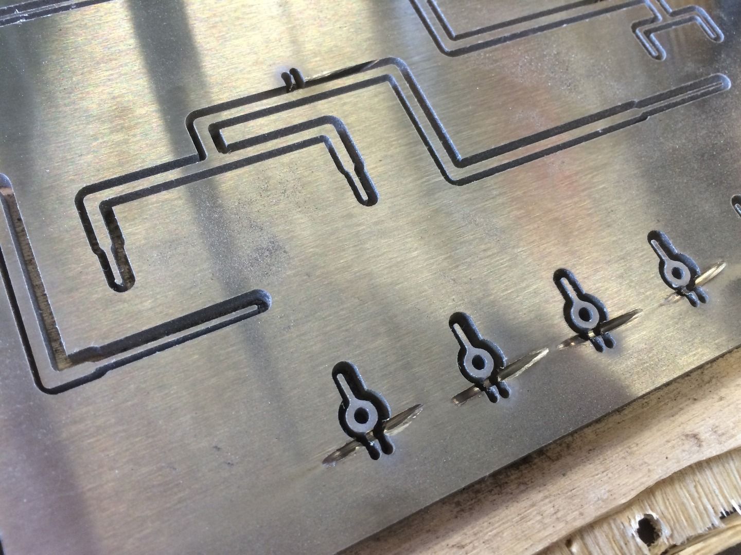 Inlaid Logic : a Giant Circuit Board Inlay Made Out of Waterjet ...