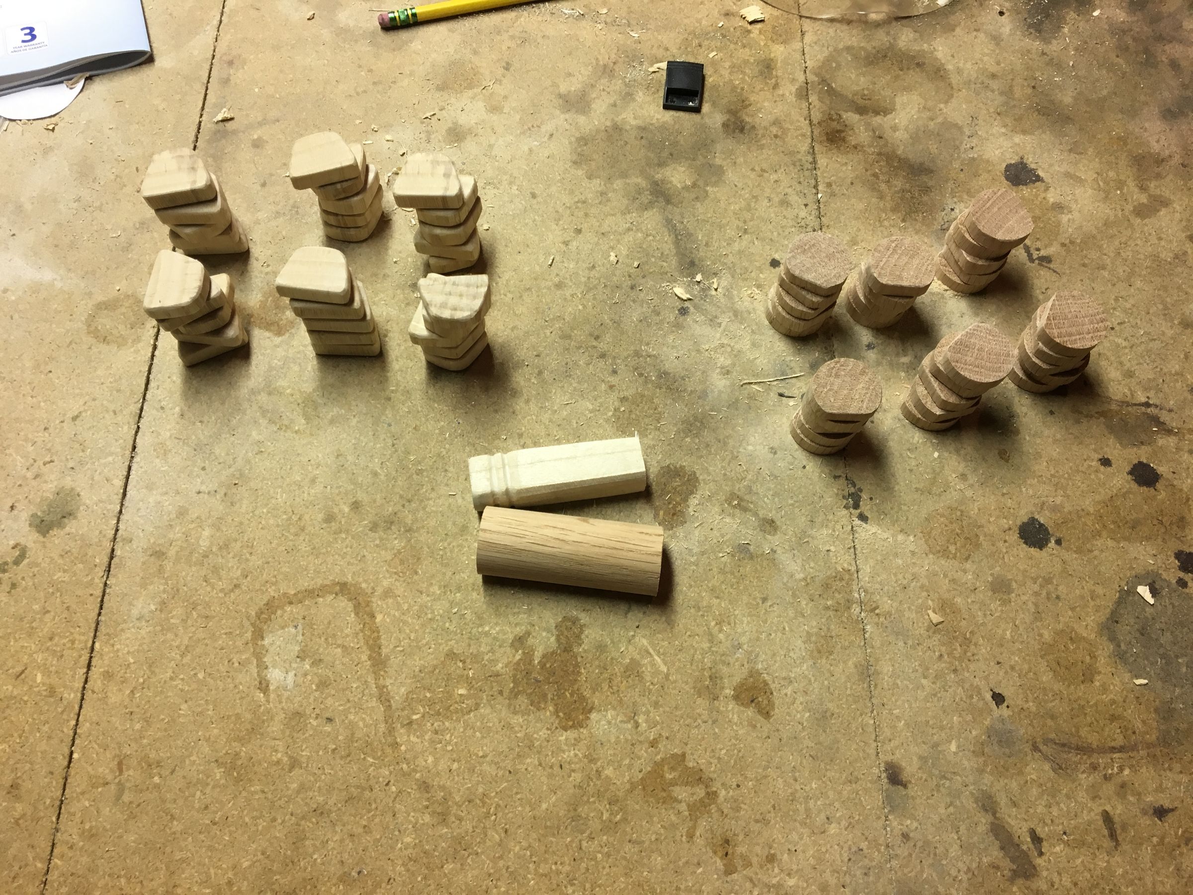 Tak Game Pieces (Hand Tools Only) : 5 Steps - Instructables