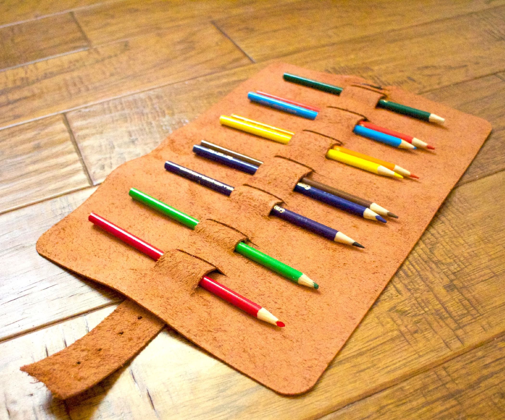 Roll Up Leather Pencil Case : 11 Steps (with Pictures) - Instructables
