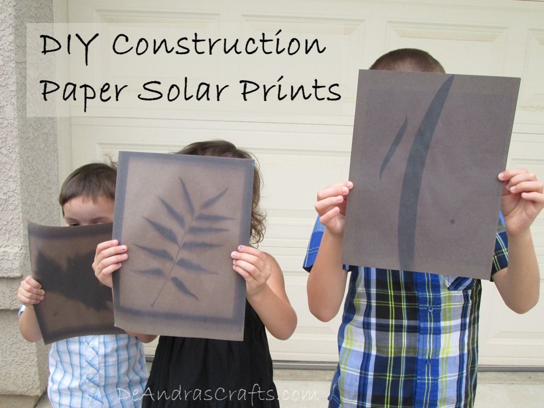 DIY Construction Paper Solar Prints : 6 Steps (with Pictures ...
