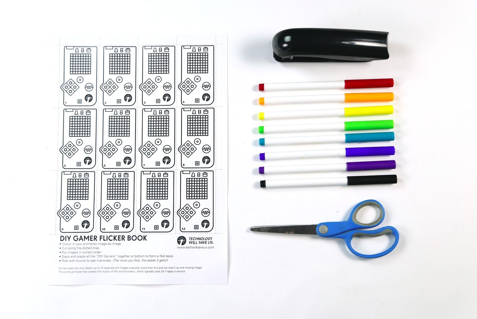 DIY Gamer Flicker Book : 8 Steps (with Pictures) - Instructables