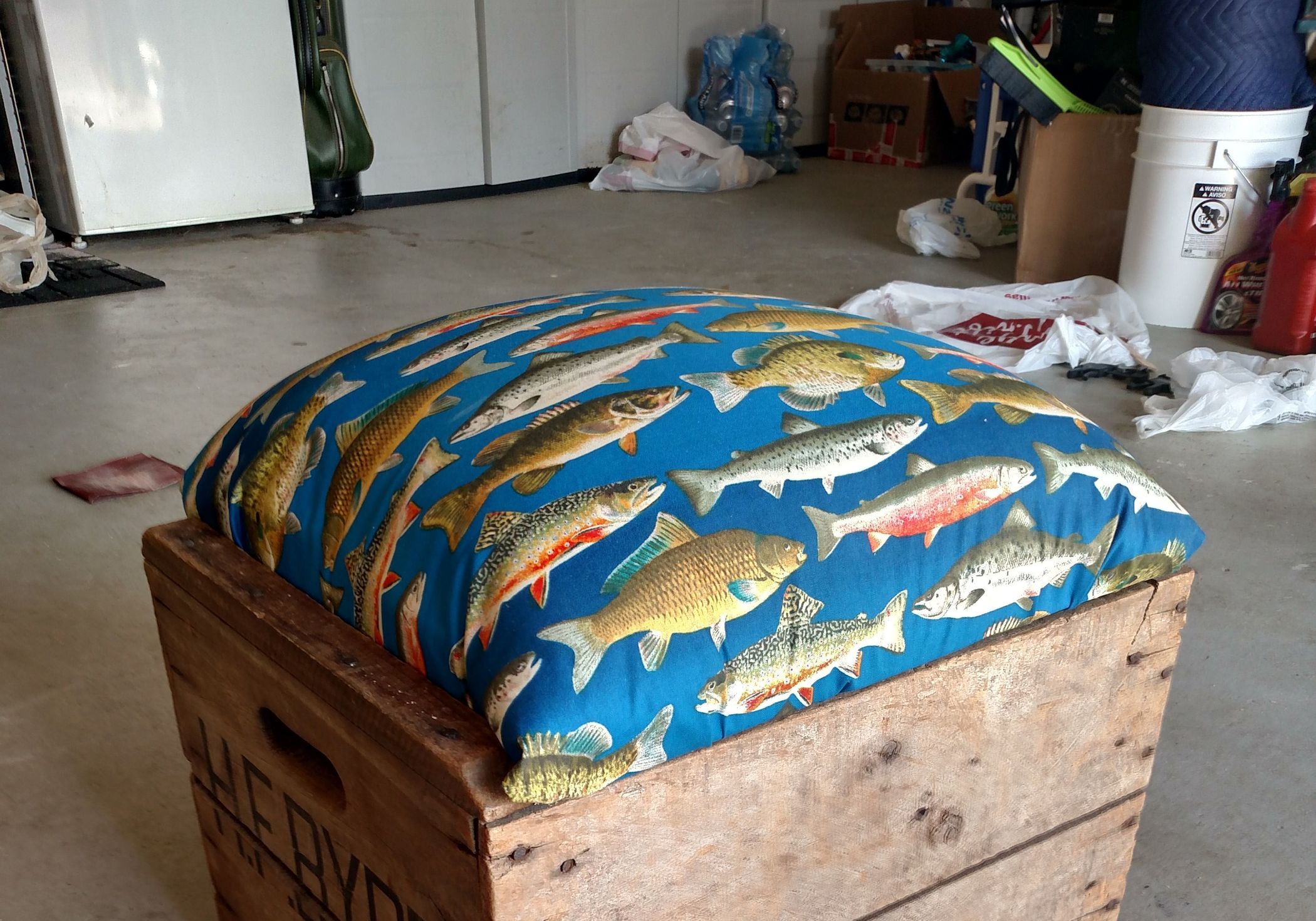 Reclaimed Wooden Shipping Crate Into Rolling Seat With Storage : 5 ...