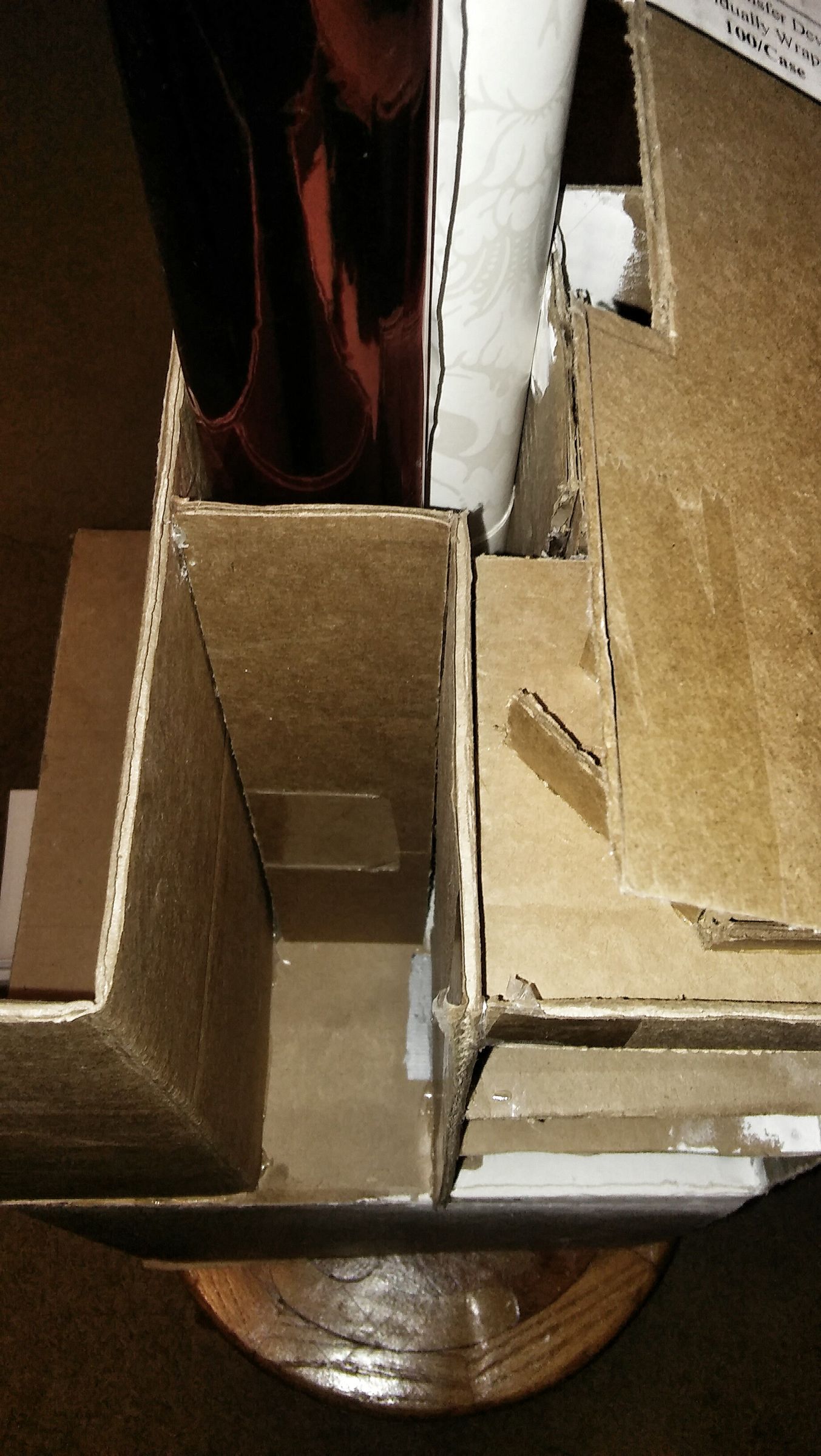 DIY Cardboard Craft Tower Organizer : 10 Steps (with Pictures ...