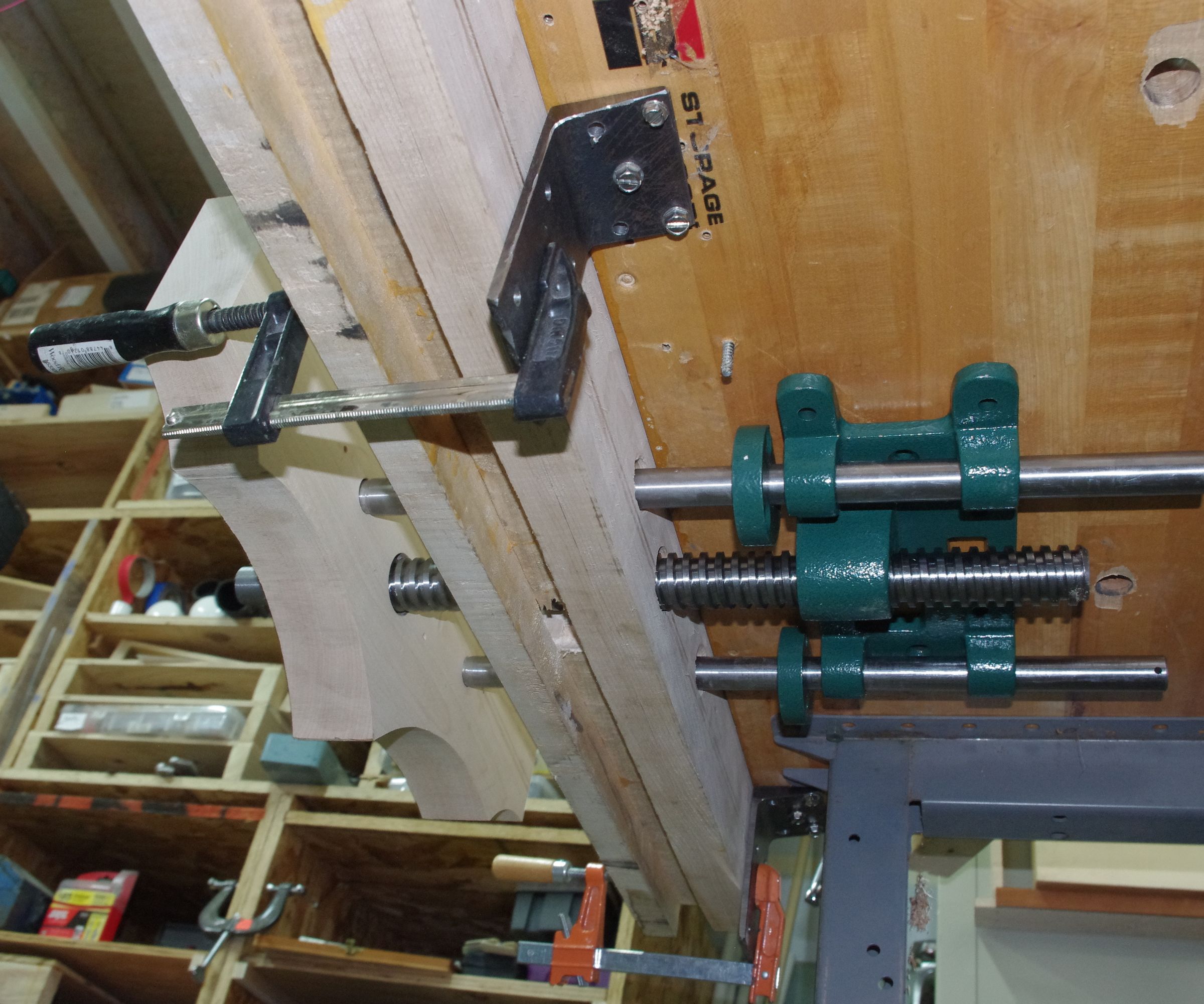Add Front and Tail Vises to a Maple Work Table : 15 Steps (with ...