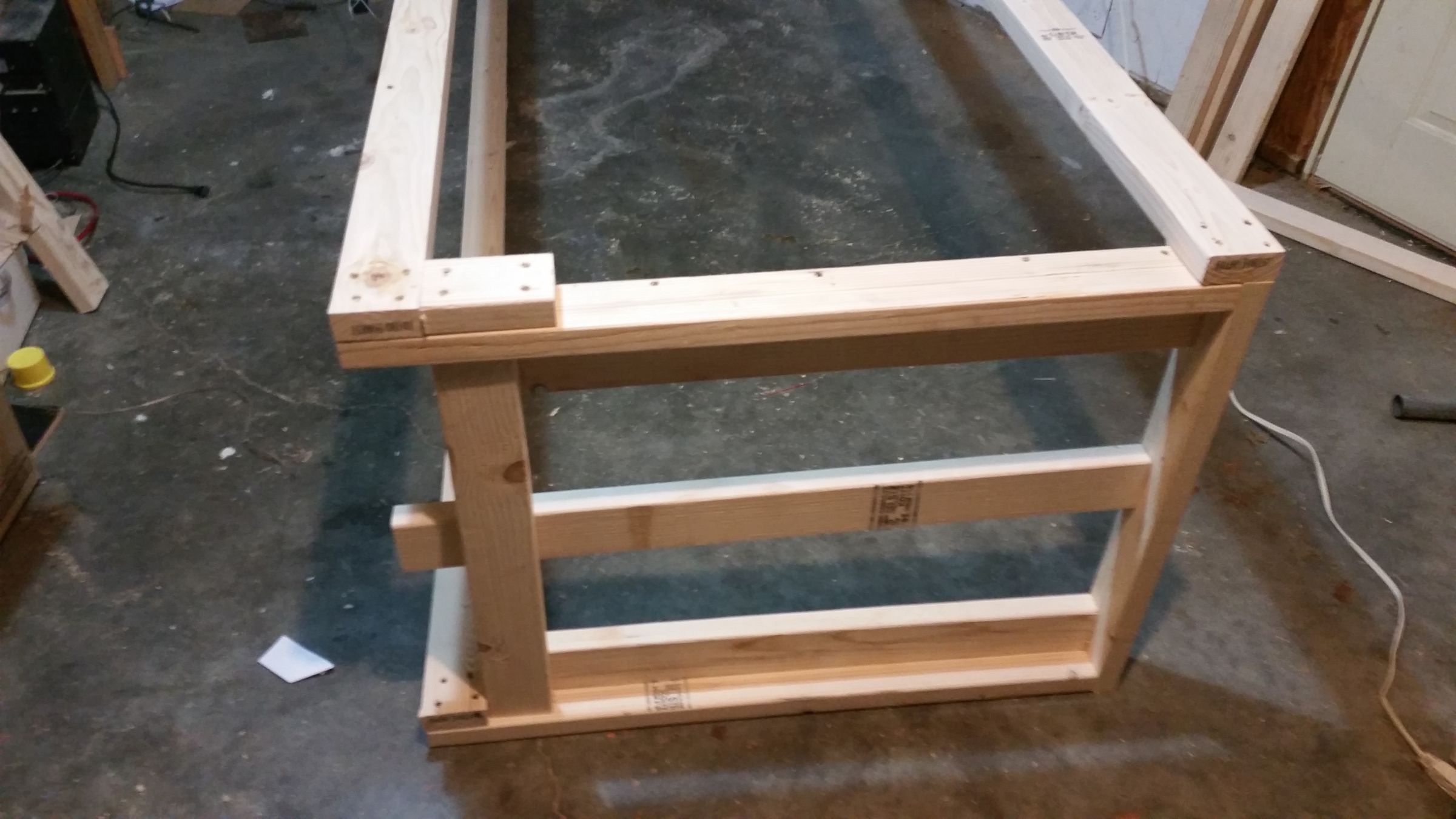 2x4 Work Bench With Nested Rolling Assembly Table : 10 Steps (with ...