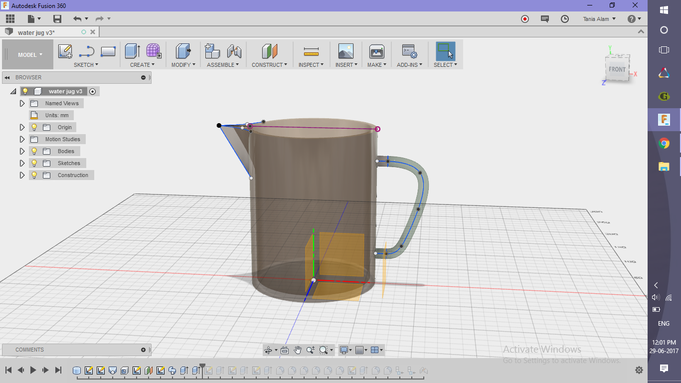 Easy Way to Make a Water Jug Using Fusion 360 : 5 Steps (with Pictures ...