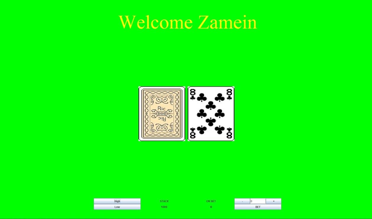 ZAMEIN’S HIGH & LOW CARD GAME - Instructables