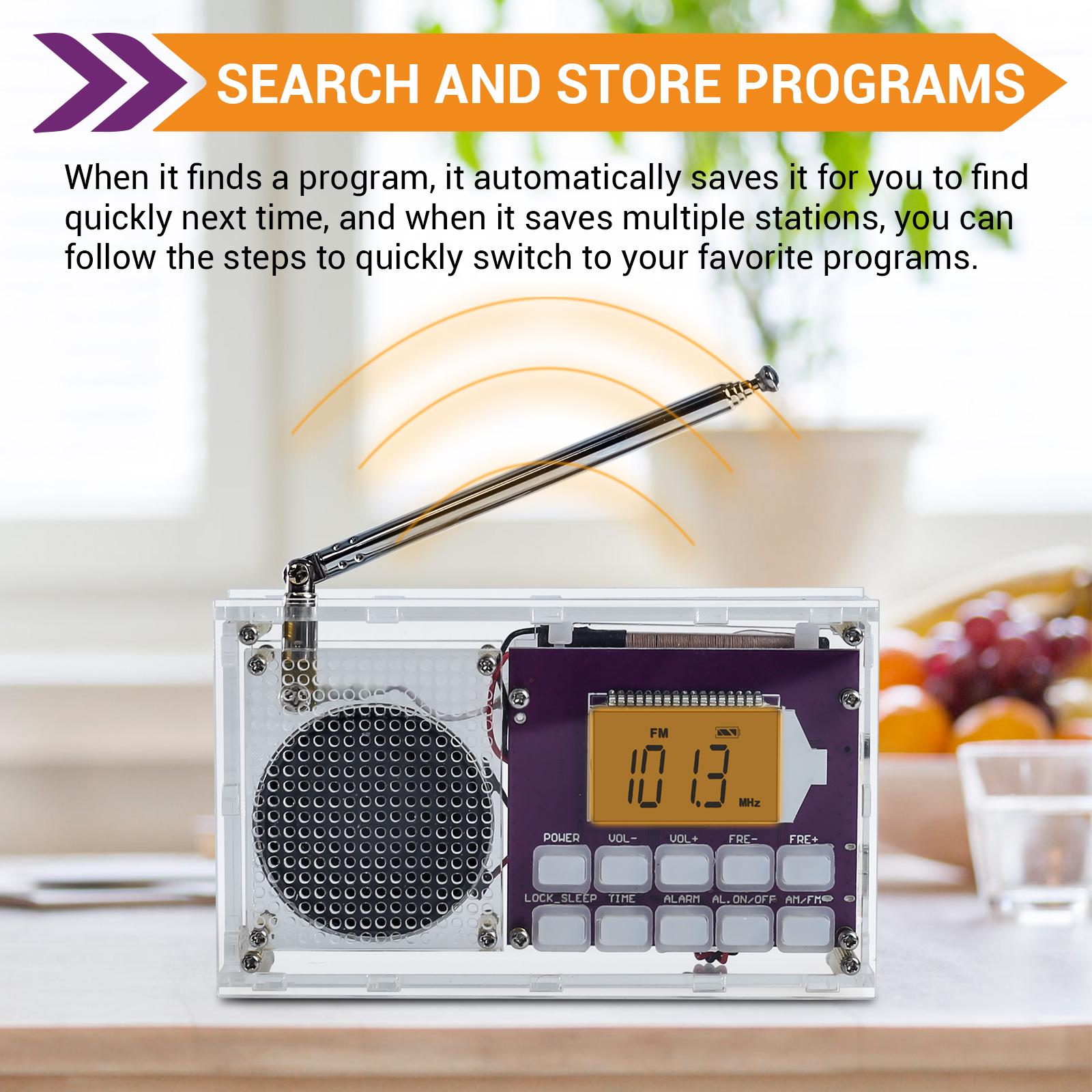 DIY Radio Kit Assembly Projects for Adults FM Radio Kit : 20 Steps ...