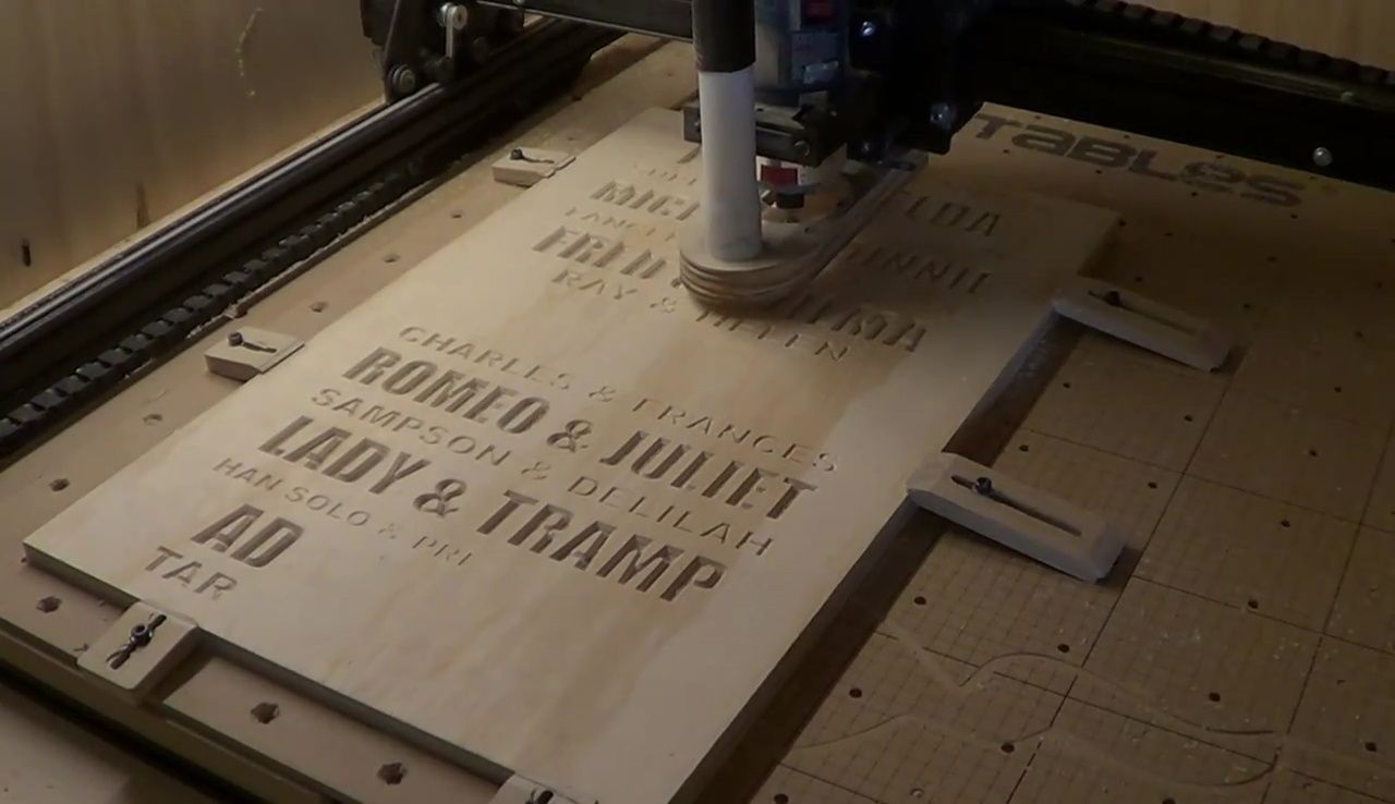 CNC Wedding Names Sign : 10 Steps (with Pictures) - Instructables