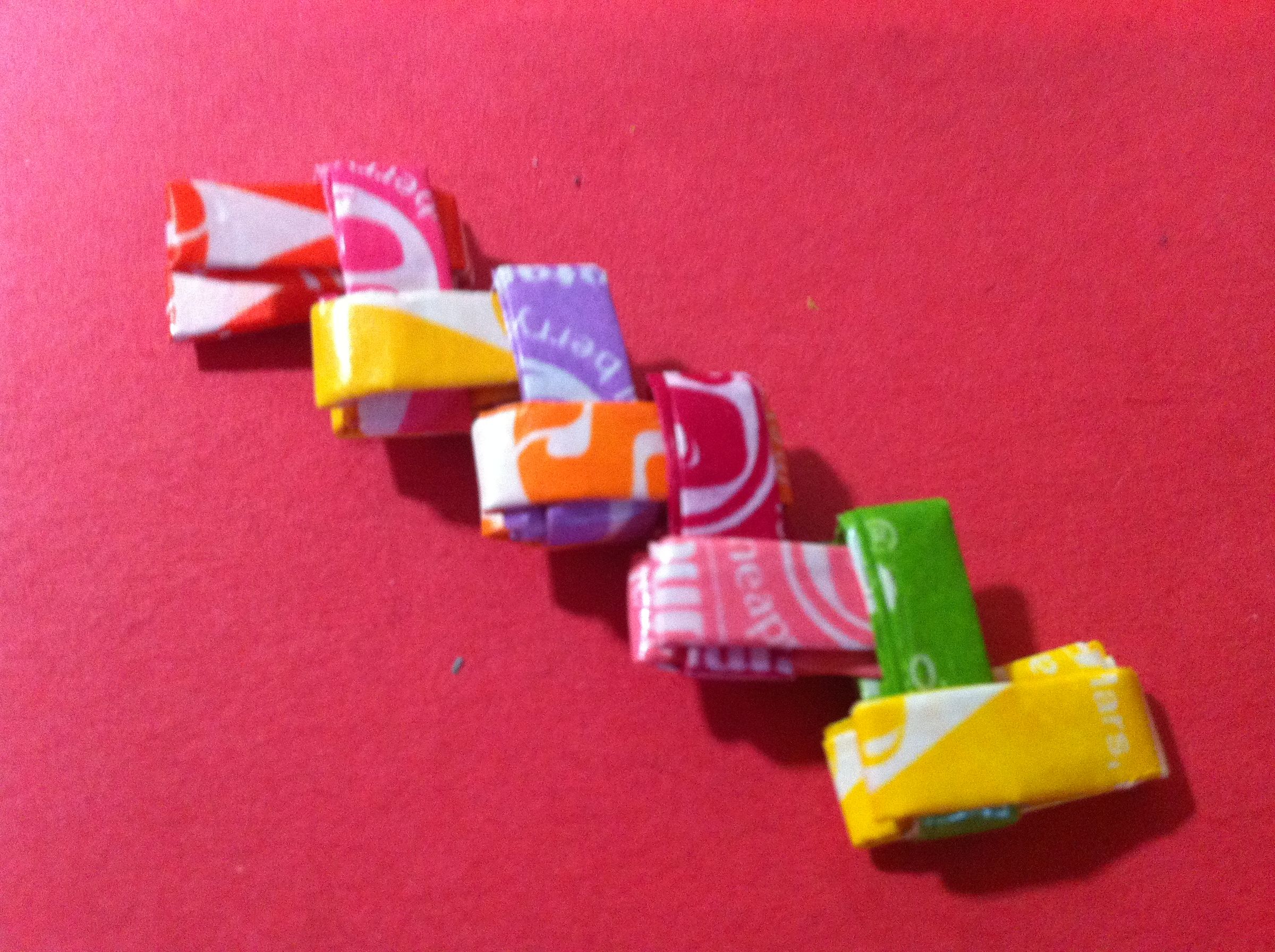 How to Make a Bracelet Out of Candy Wrappers! : 13 Steps (with Pictures ...