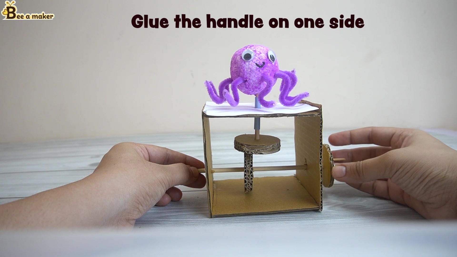 Simple and Cute Octopus Automata : 7 Steps - Instructables
