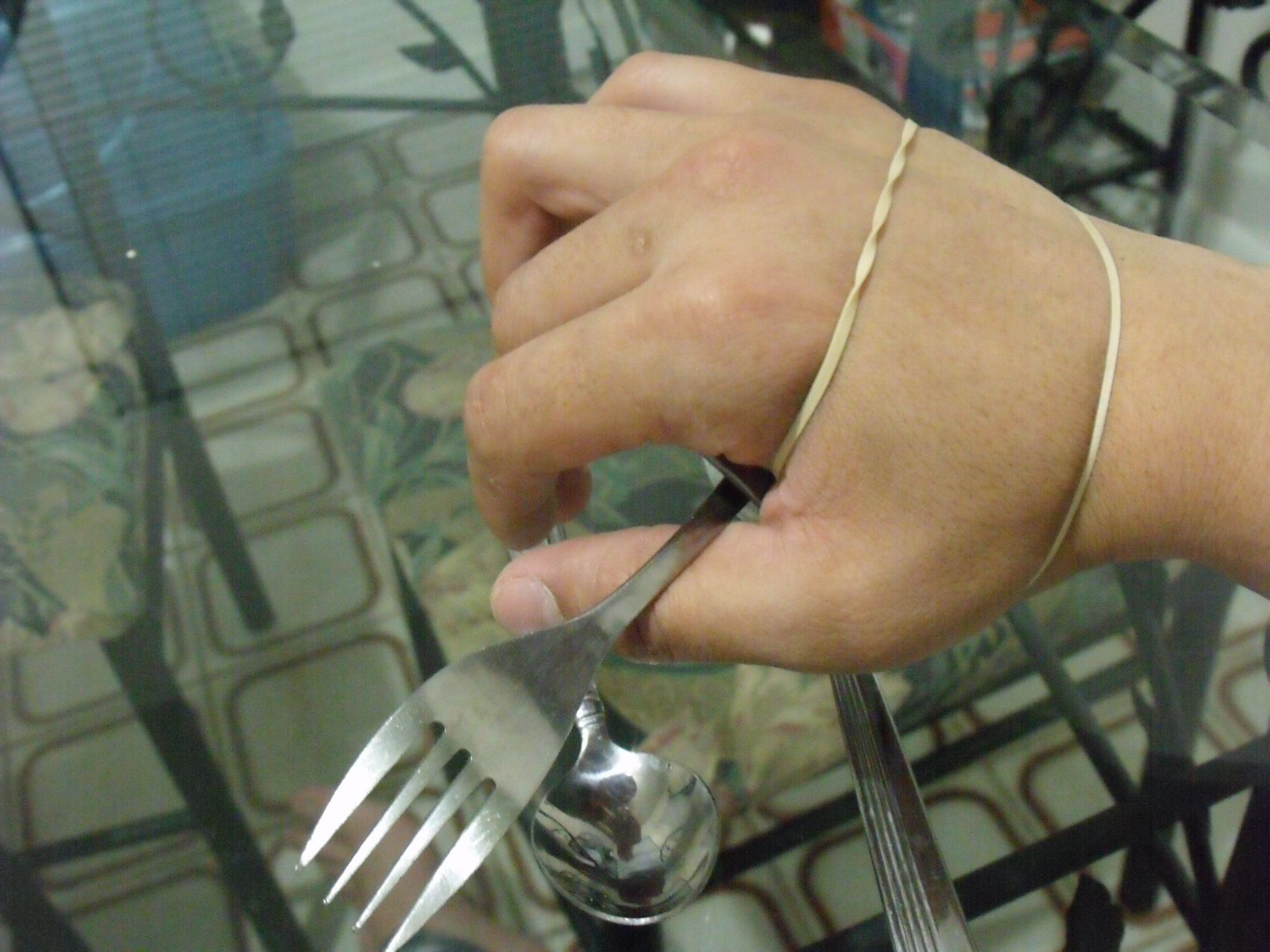 Assistive Eating, Universal Utensil Holder. Almost for Free : 5 Steps ...