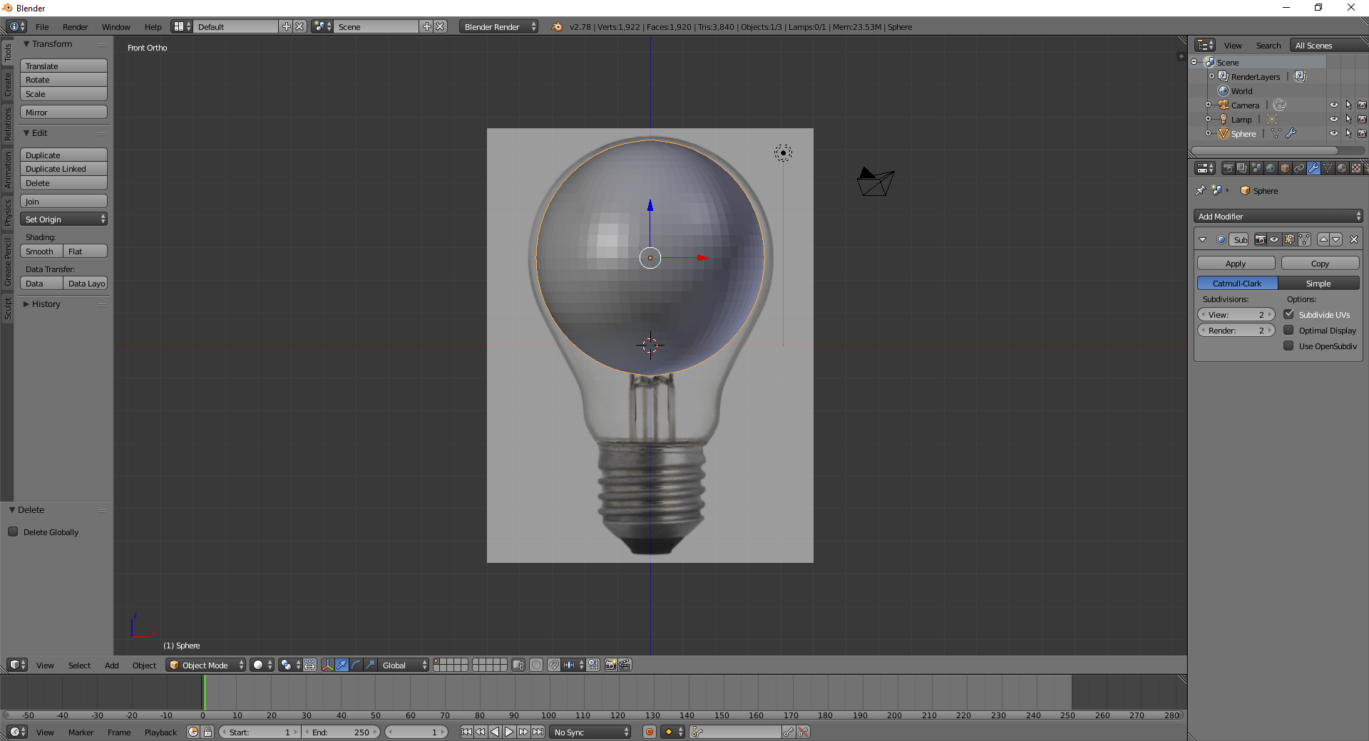 Modeling and Rendering a Light Bulb in Blender : 7 Steps (with Pictures) - Instructables