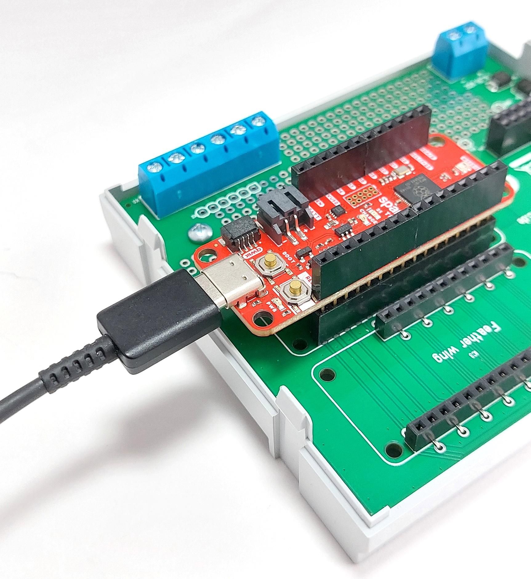 How to Mount Projects With Feather-shaped Microcontroller Boards in a ...